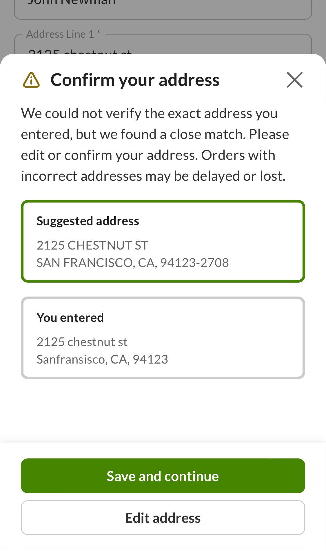 171 ‘Address Validator’ Design Examples – Baymard Institute