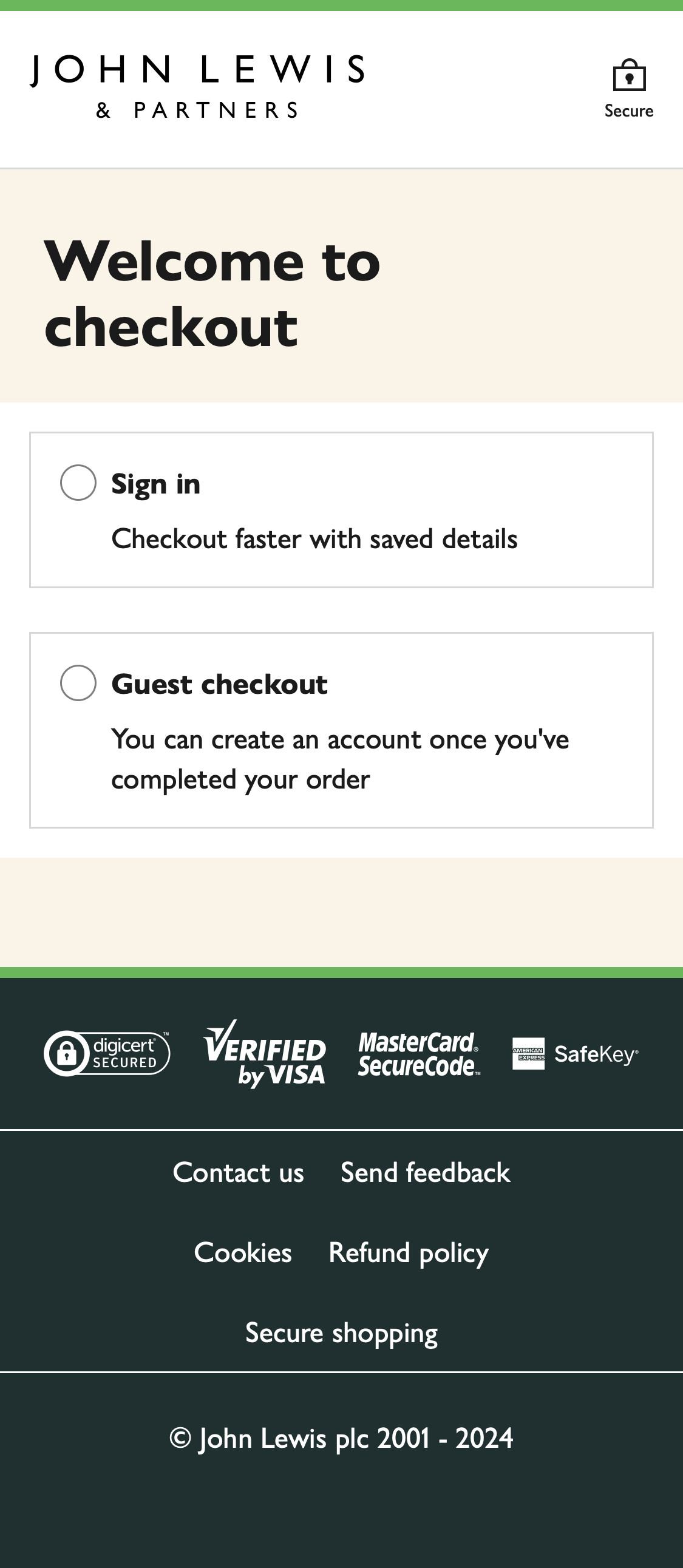758 ‘Account Selection’ Design Examples – Baymard Institute