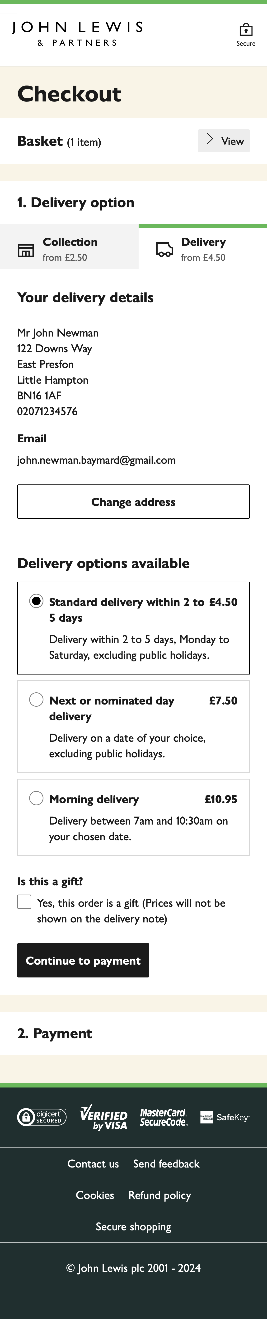 738 ‘Delivery & Shipping Methods’ Design Examples – Baymard Institute