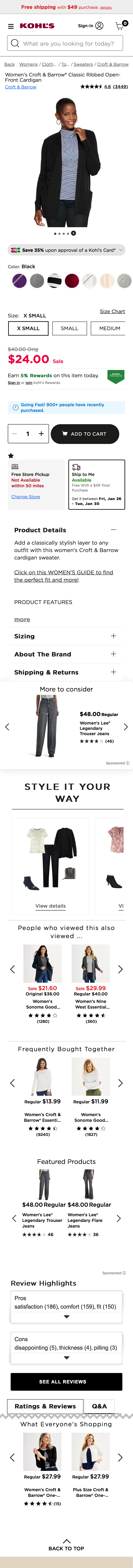 357 Mobile ‘Product Pages’ Examples – Baymard Institute