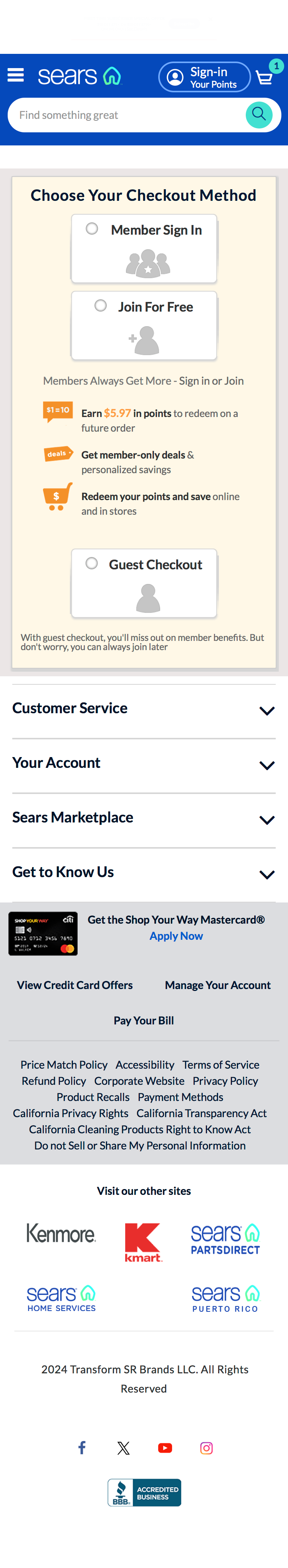 758 ‘Account Selection’ Design Examples – Baymard Institute