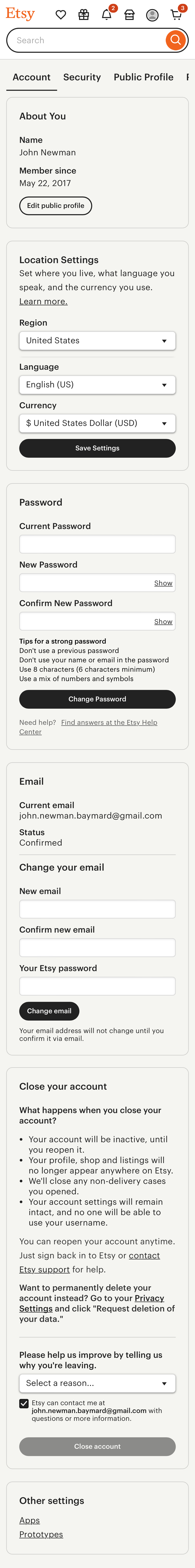 429 ‘Account Dashboard’ Design Examples – Baymard Institute