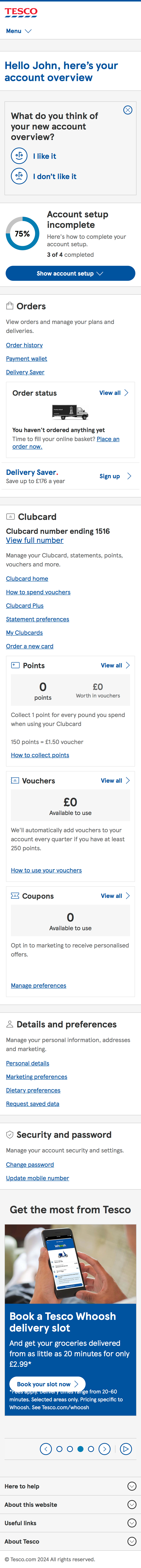 429 ‘Account Dashboard’ Design Examples – Baymard Institute