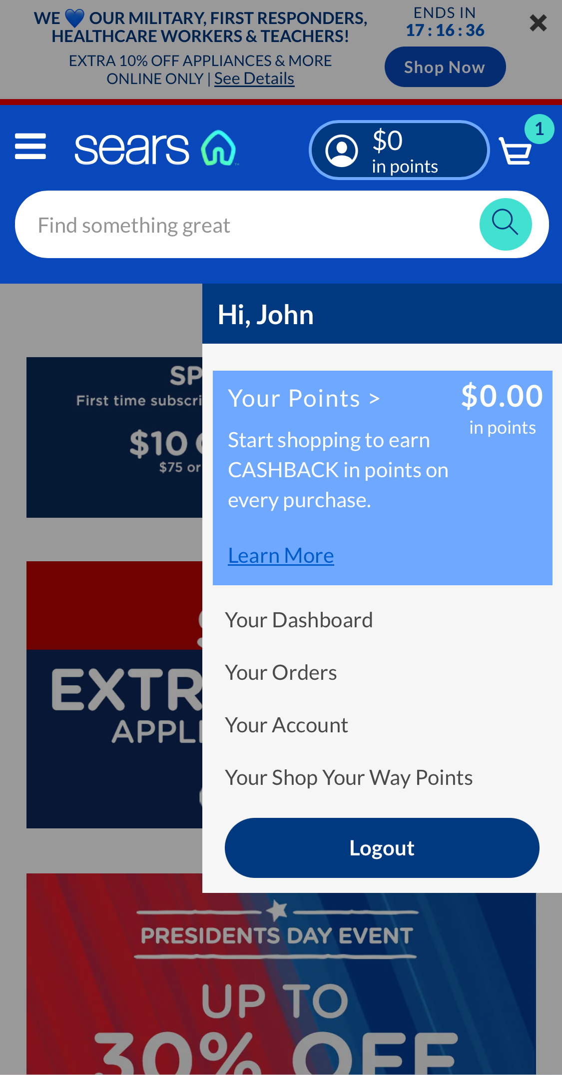 262 ‘‘My Account’ Drop-Down’ Design Examples – Baymard Institute
