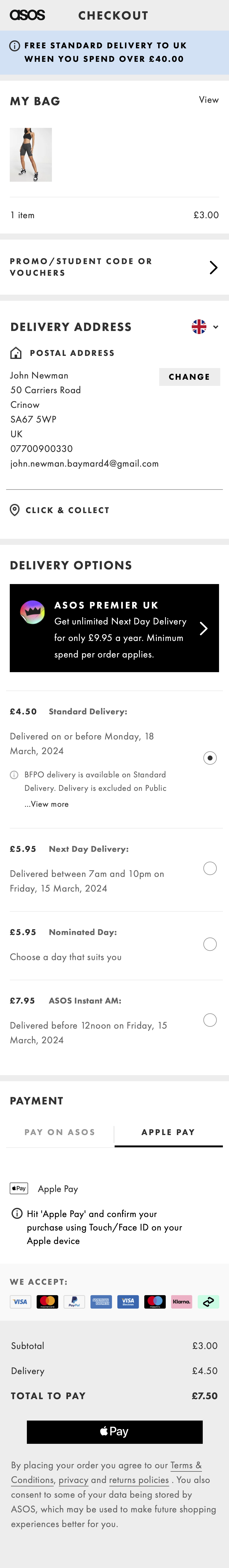 802 ‘Delivery & Shipping Methods’ Design Examples – Baymard Institute