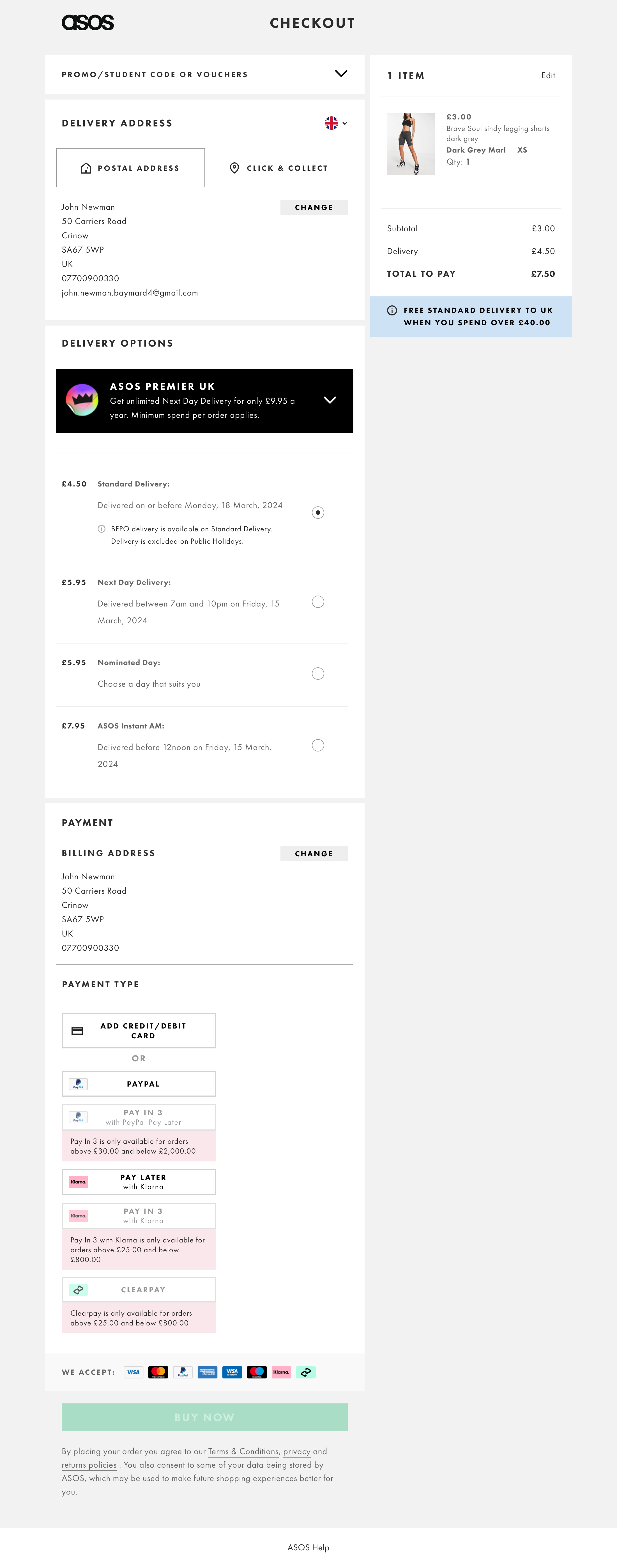 800 ‘Delivery & Shipping Methods’ Design Examples – Baymard Institute