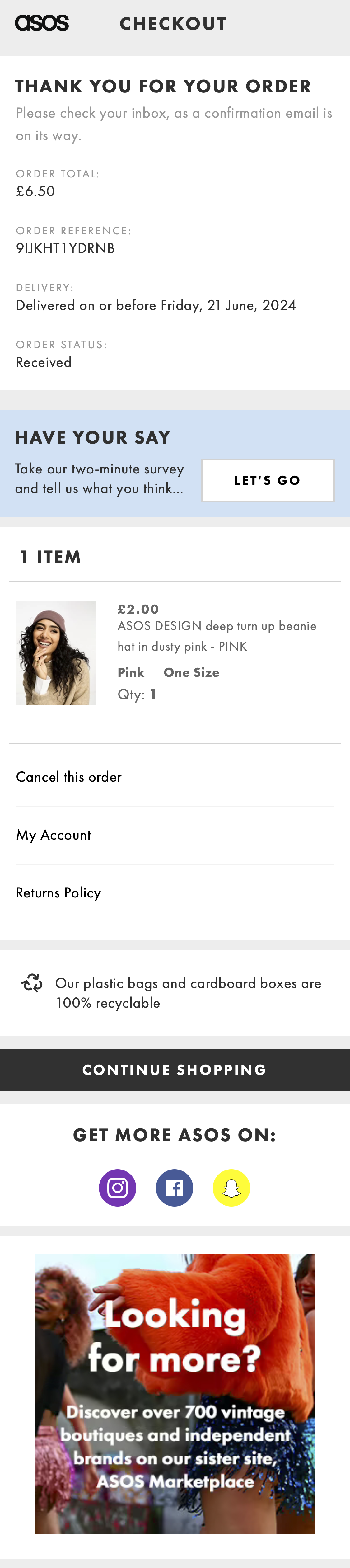 656 ‘Receipt / Order Confirmation’ Design Examples – Baymard Institute