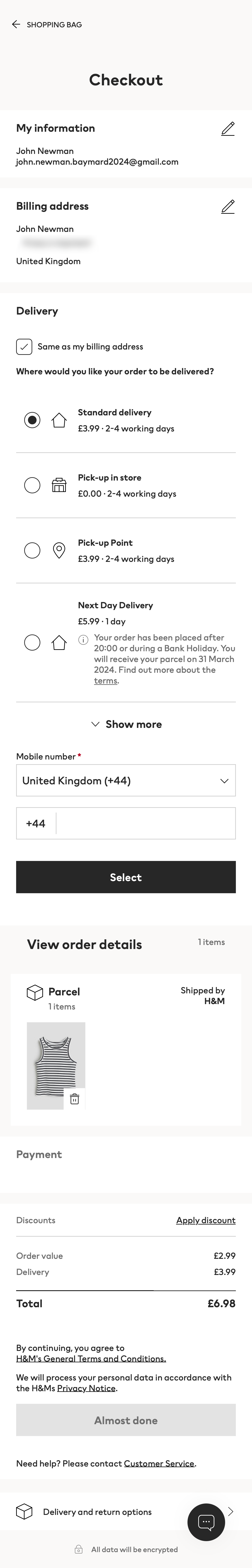 802 ‘Delivery & Shipping Methods’ Design Examples – Baymard Institute