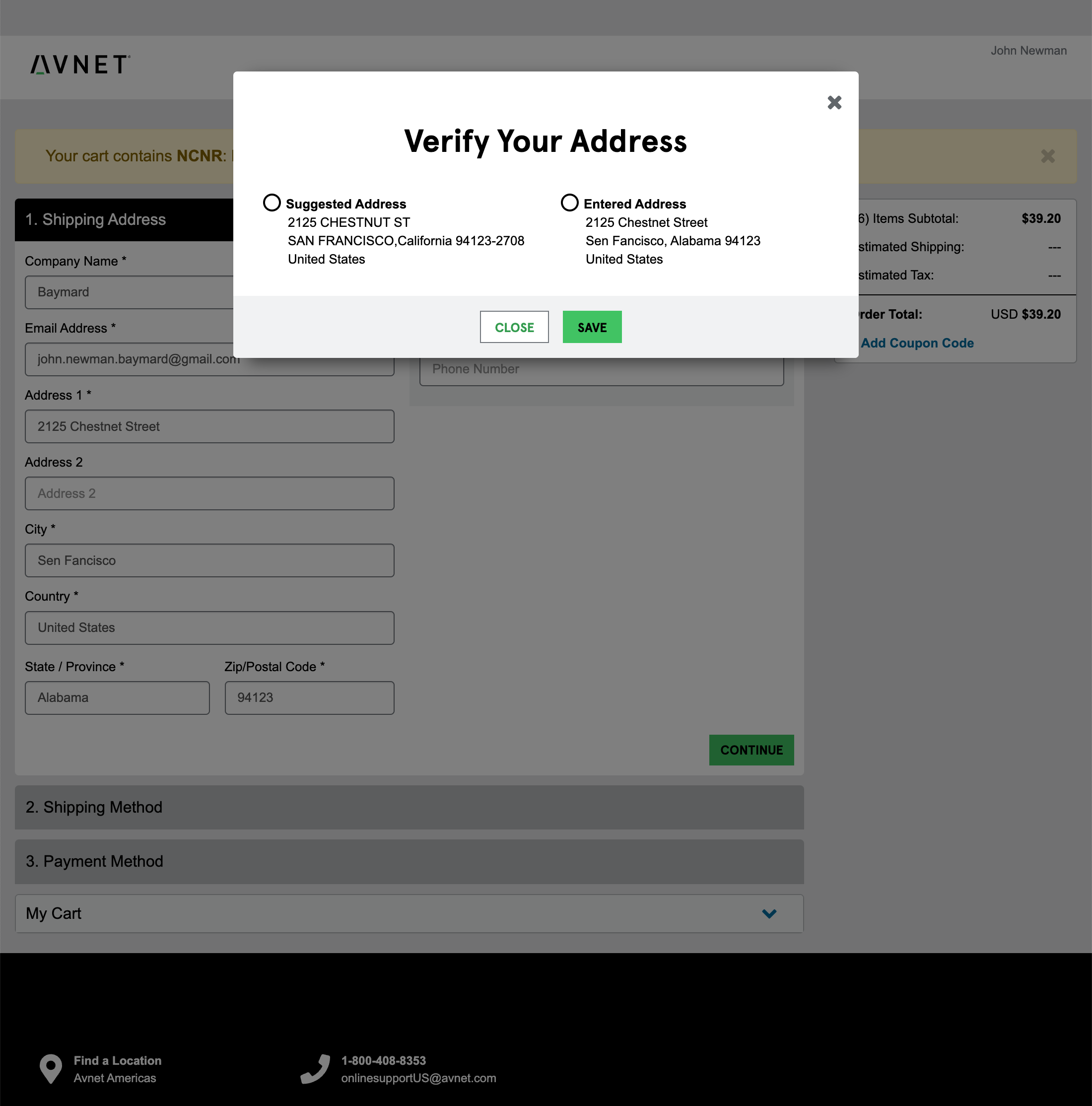 207 ‘Address Validator’ Design Examples – Baymard Institute