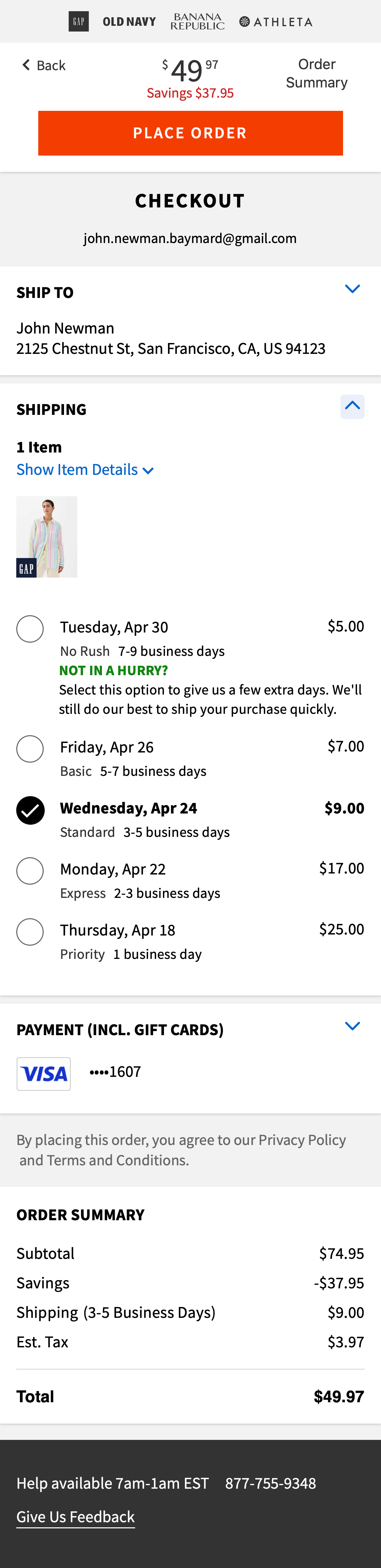 593 ‘Review Order’ Design Examples – Baymard Institute