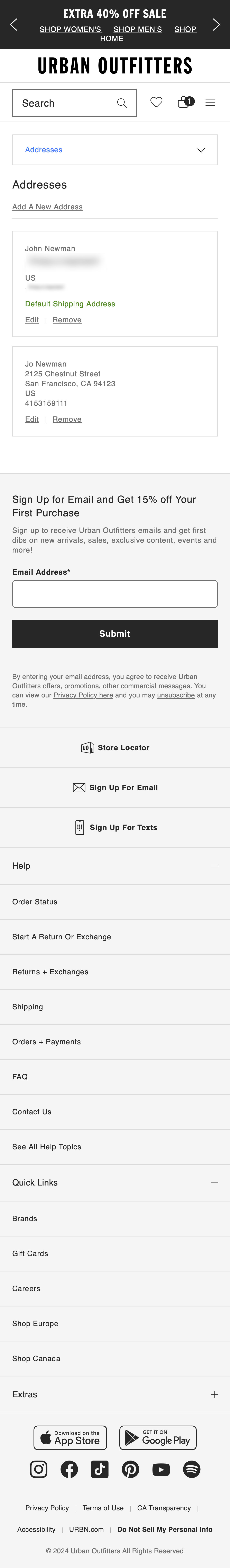 428 ‘Address Book’ Design Examples – Baymard Institute