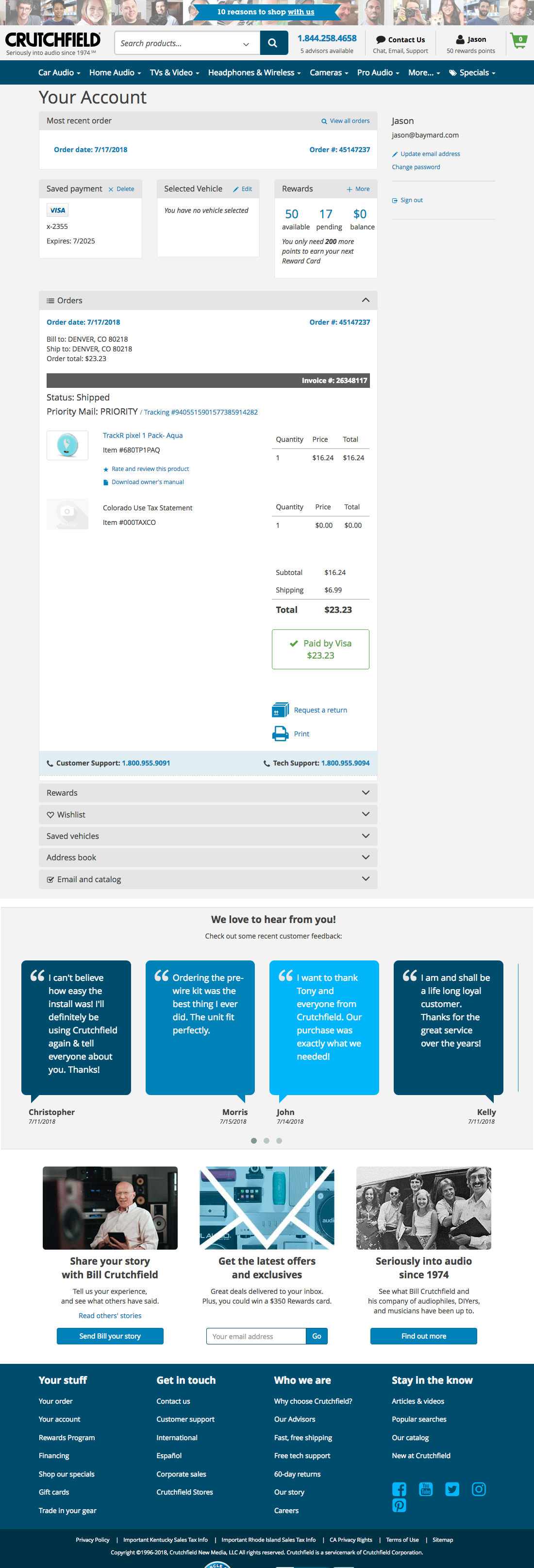 91 ‘Order Tracking Page’ Design Examples – Baymard Institute