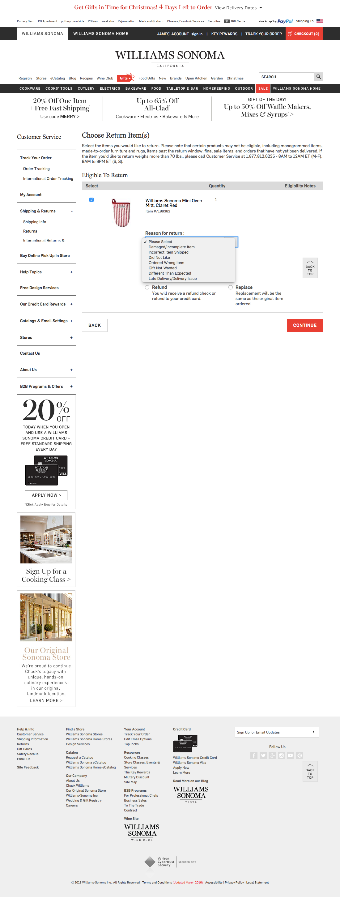 52 ‘Order Returns’ Design Examples – Baymard Institute