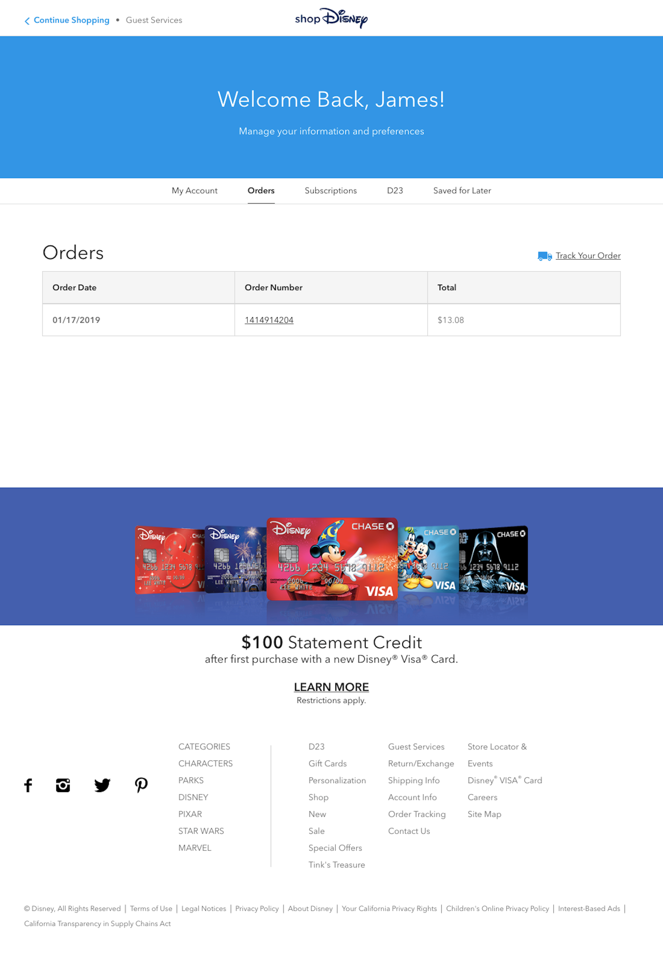 Disney Store’s Orders Overview – 108 of 132 Orders Overview Examples ... Disney Store’s Orders Overview – 108 of 132 Orders Overview Examples ...