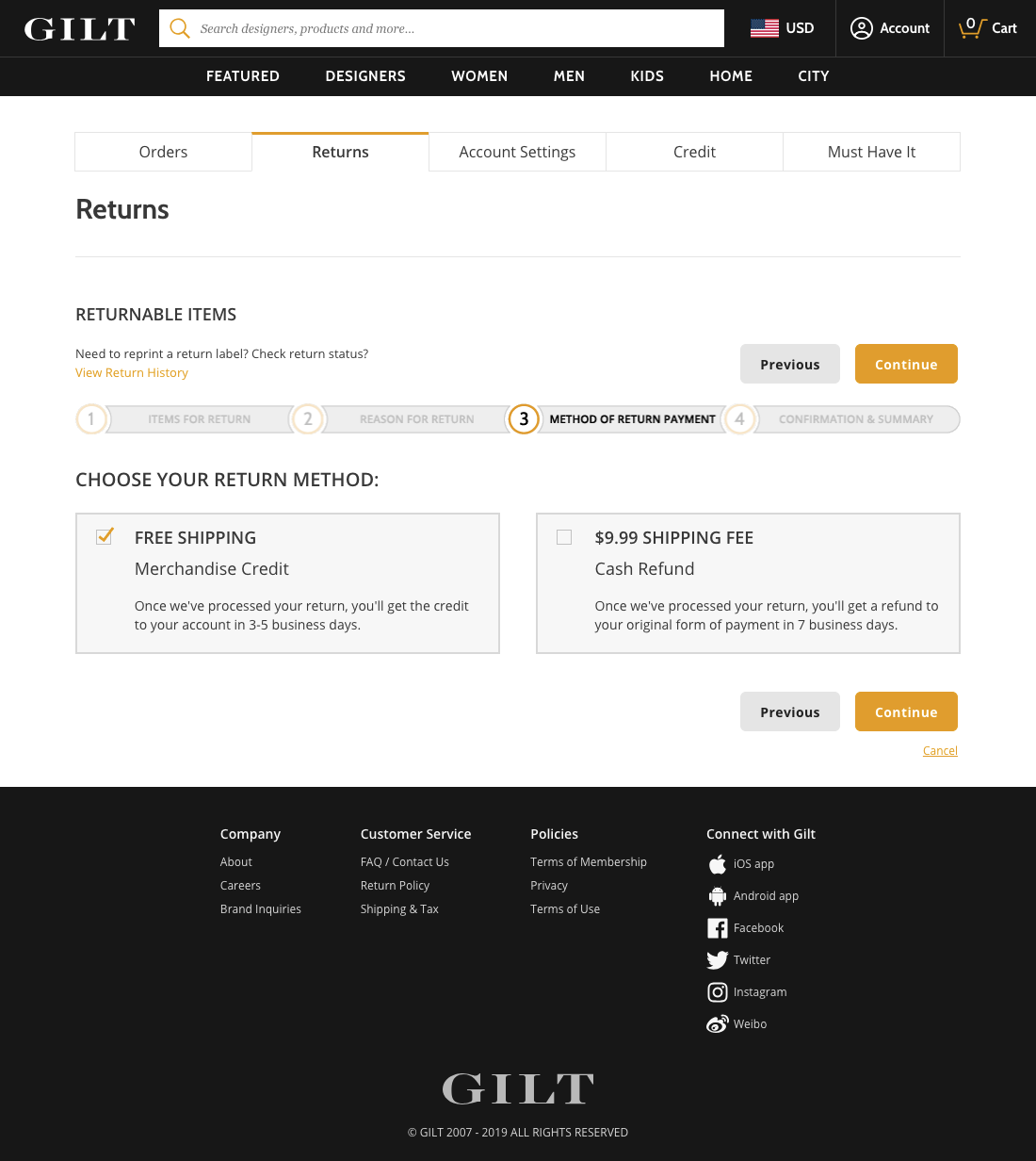 52 ‘Order Returns’ Design Examples – Baymard Institute