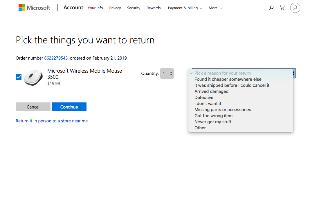 52 ‘Order Returns’ Design Examples – Baymard Institute