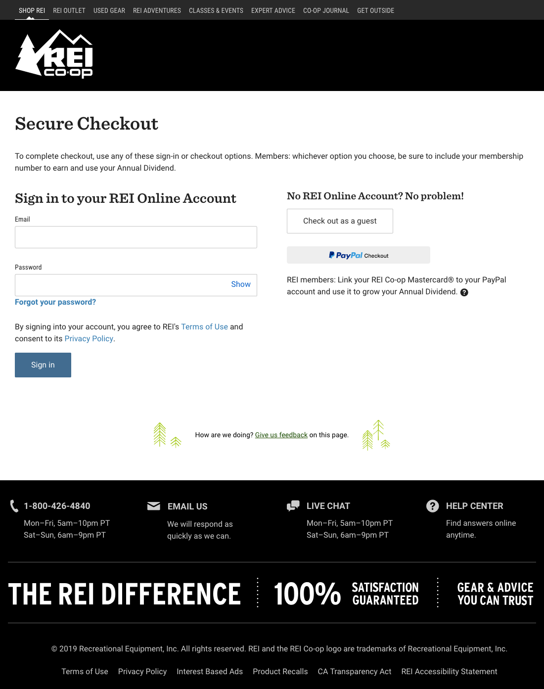 REI’s Account Selection – 612 of 841 Account Selection Examples ...