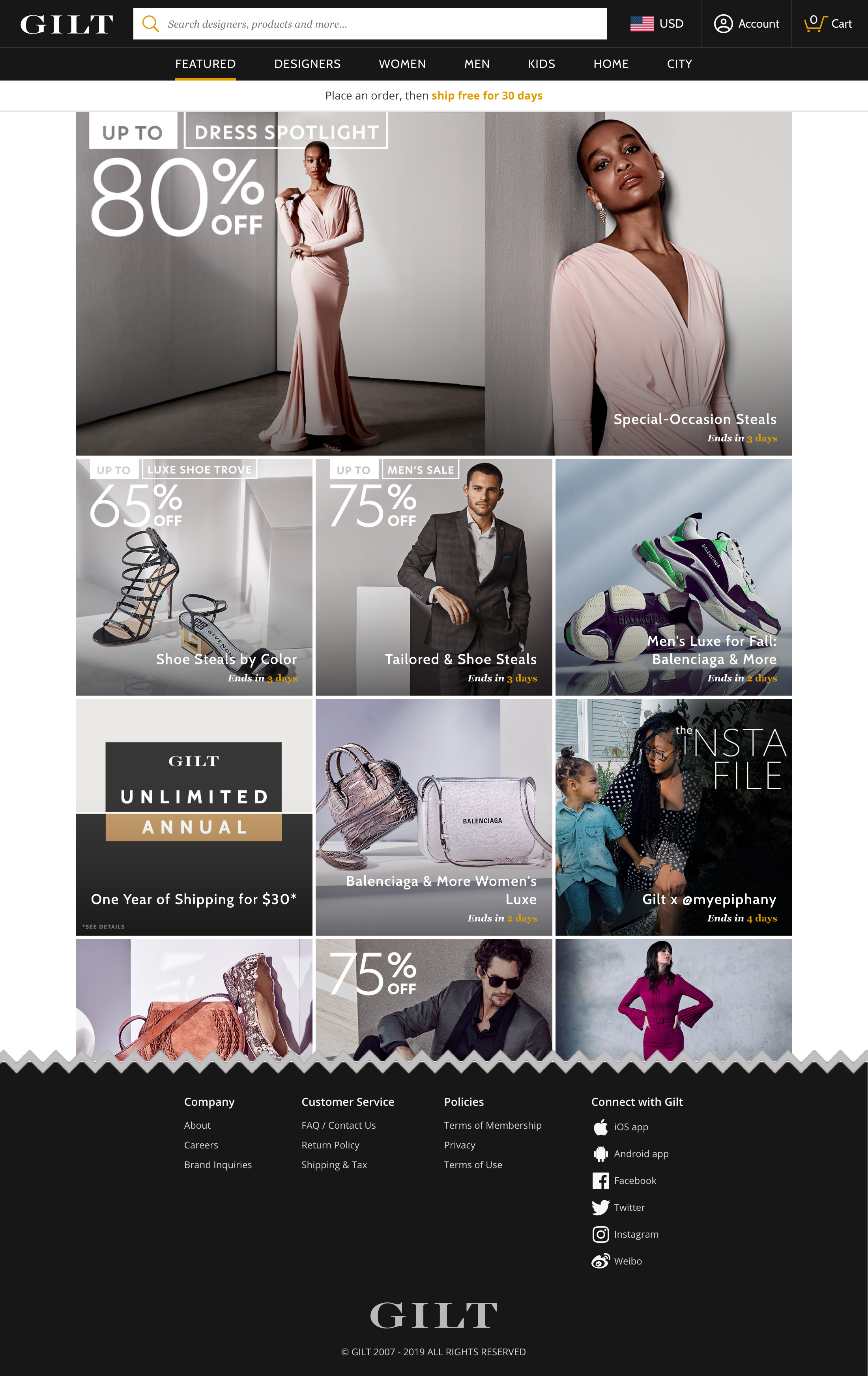 Gilt UX Case Study – Baymard Institute