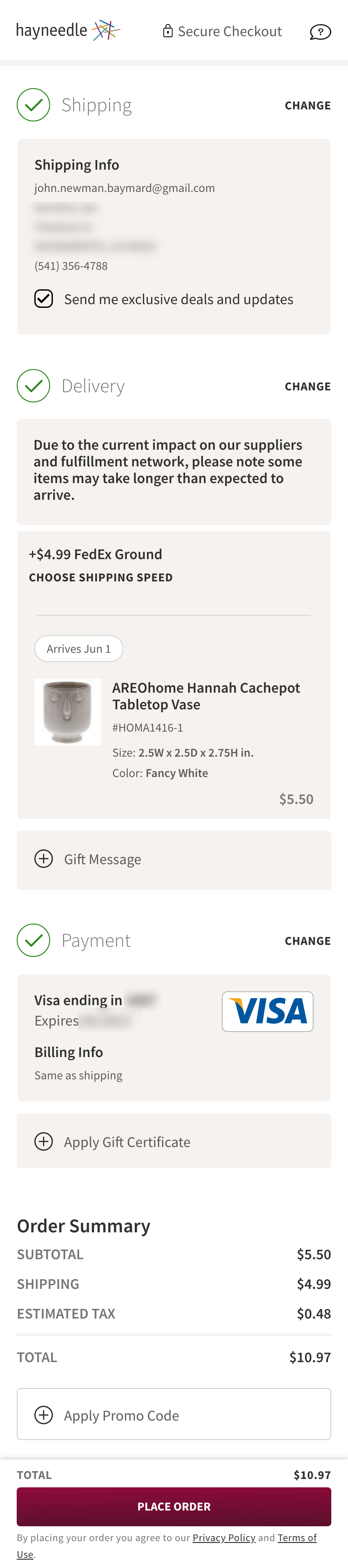 Hayneedle’s Mobile Review Order – 280 of 561 Review Order Examples ...