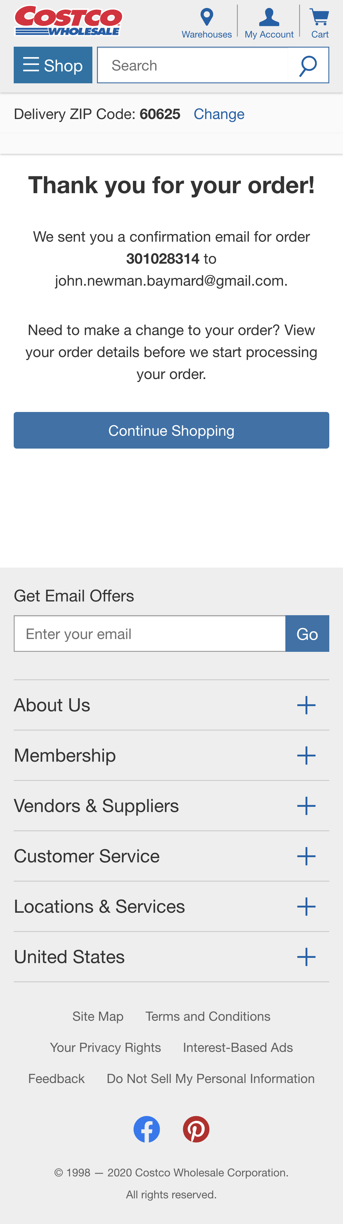 Costco’s Mobile Receipt / Order Confirmation – 319 of 504 Receipt ...