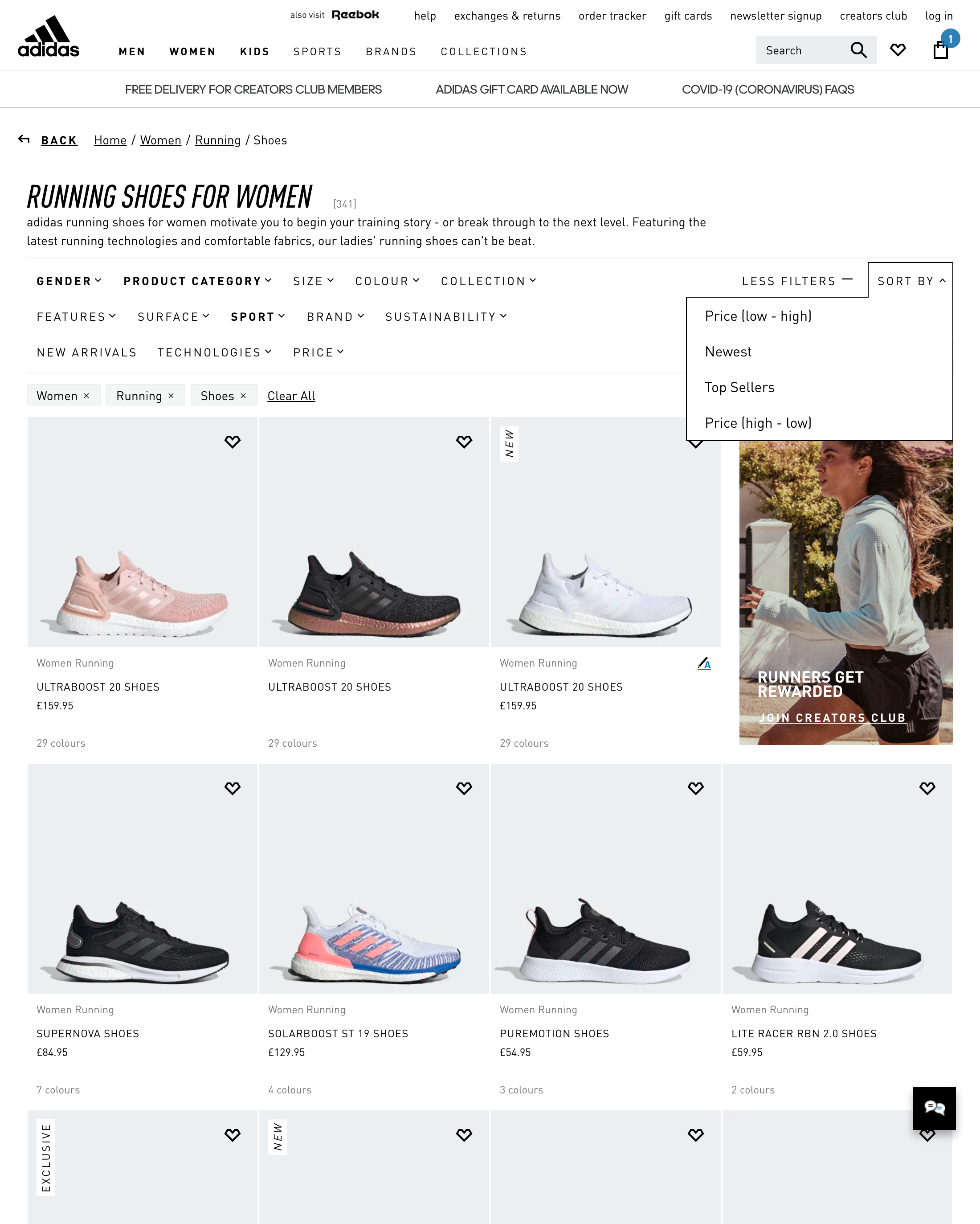 Adidas’ E-Commerce UX Case Study – Baymard Institute