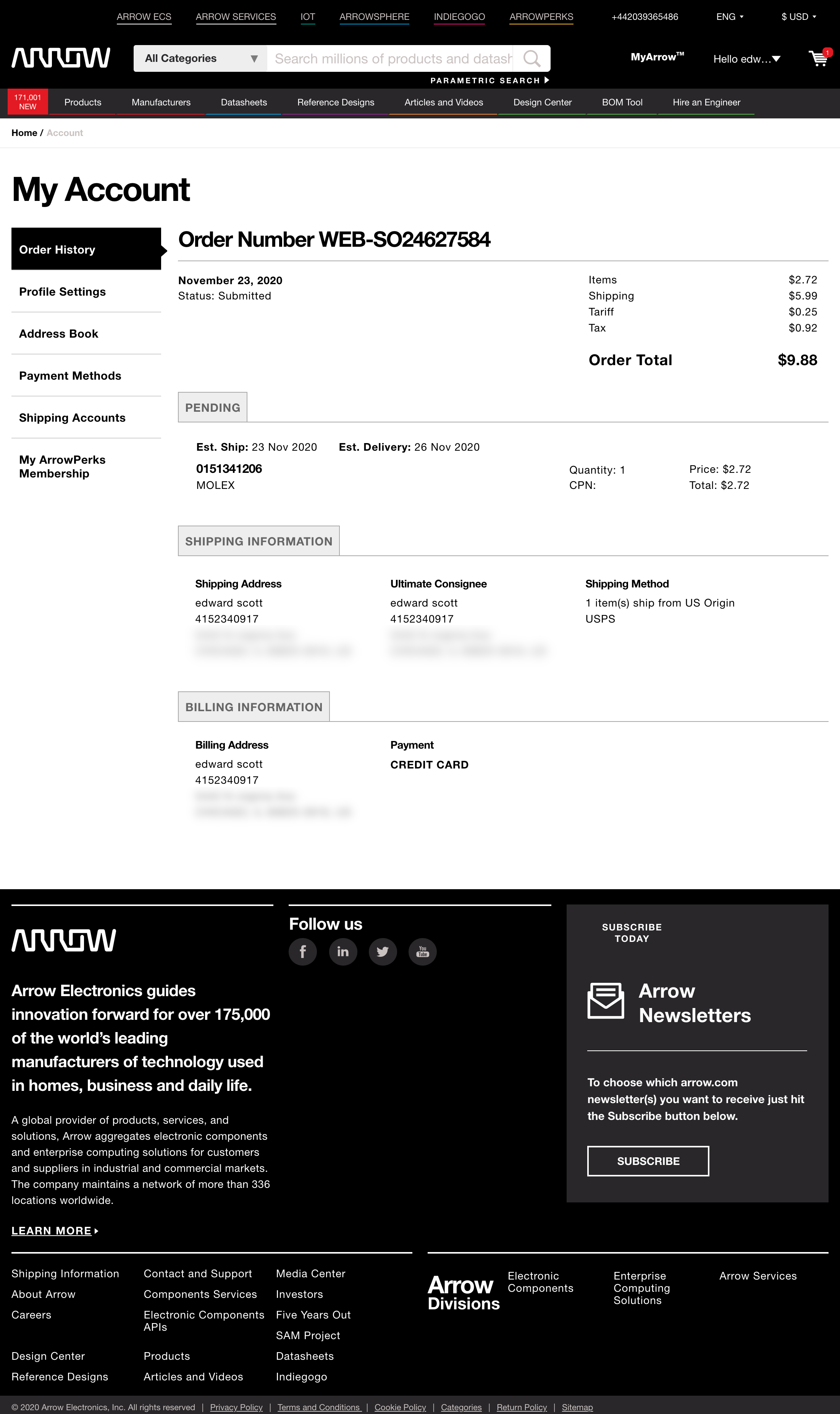 Arrow’s Orders Overview – 88 of 132 Orders Overview Examples – Baymard ... Arrow’s Orders Overview – 88 of 132 Orders Overview Examples – Baymard ...