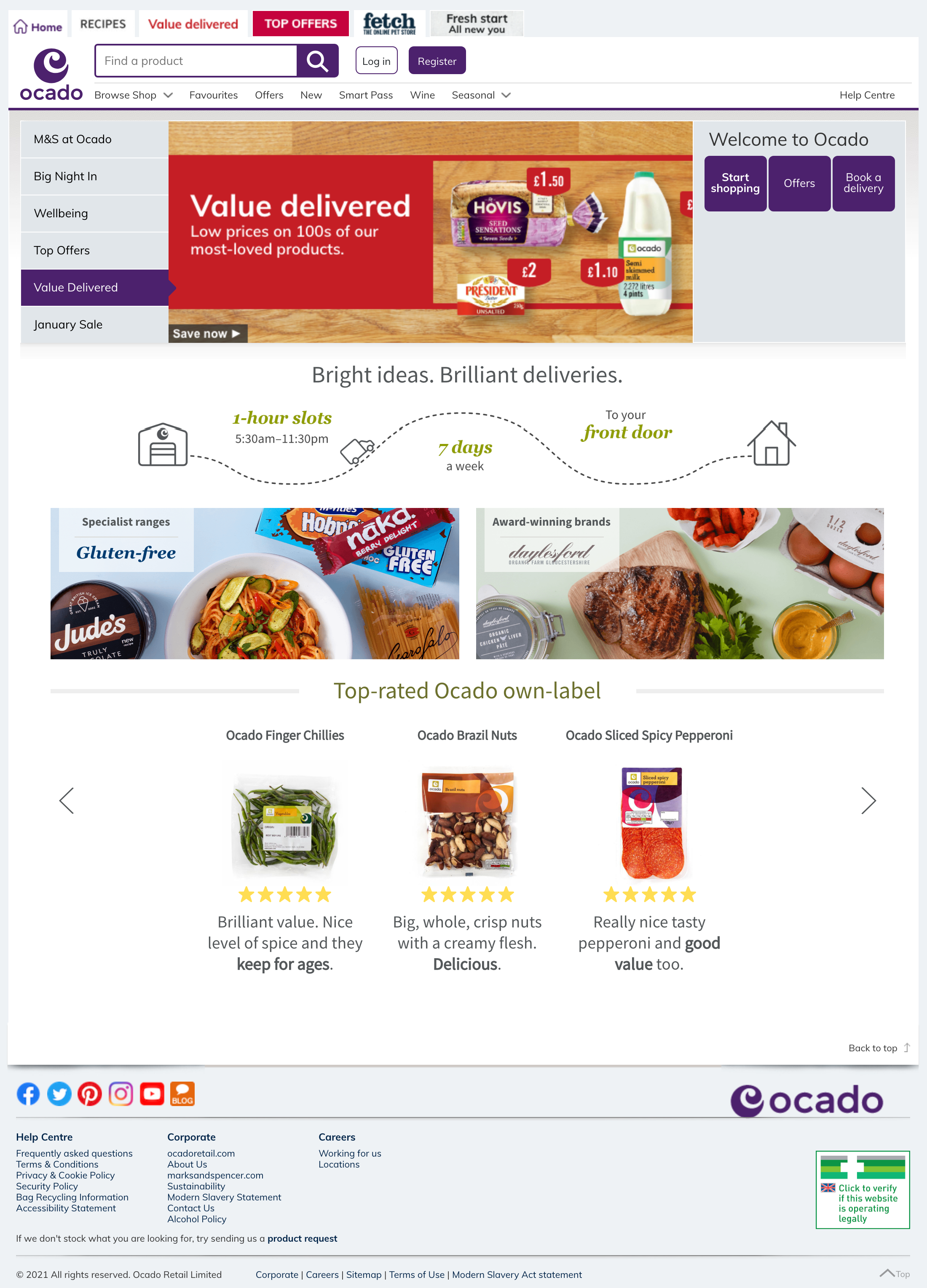 Ocado UX Case Study – Baymard Institute