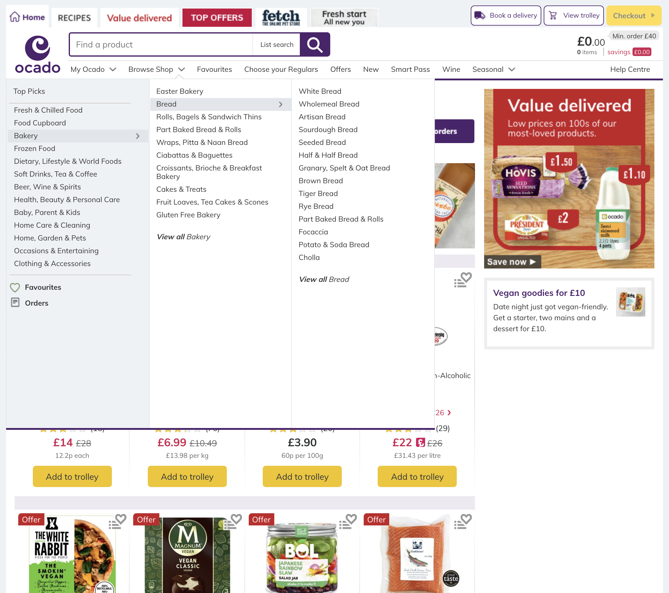 Ocado UX Case Study – Baymard Institute