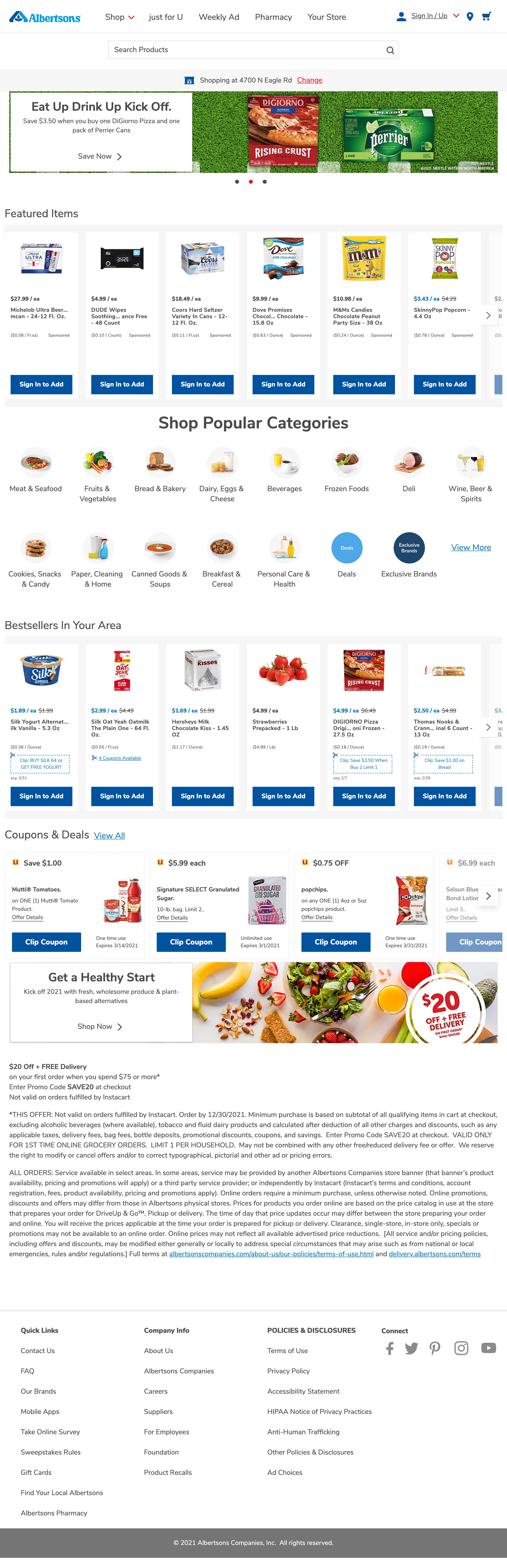 Albertsons UX Case Study – Baymard Institute