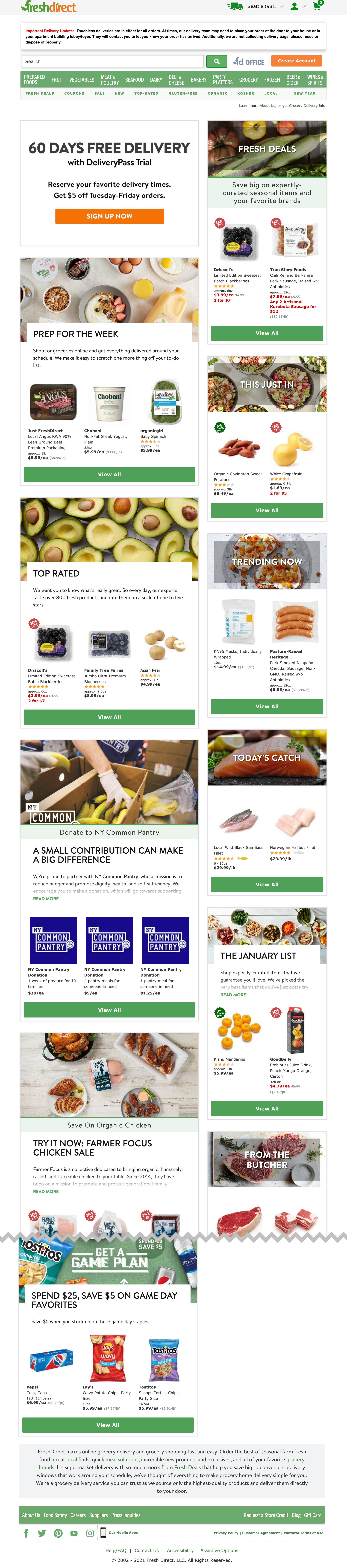 FreshDirect UX Case Study – Baymard Institute