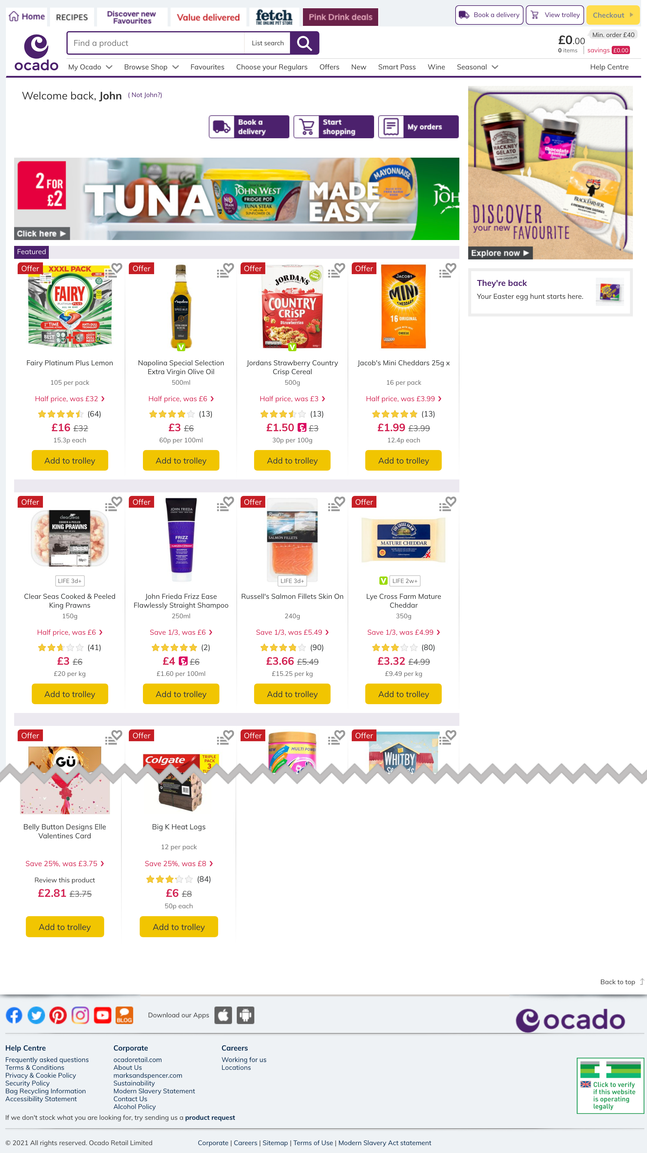 Ocado UX Case Study – Baymard Institute