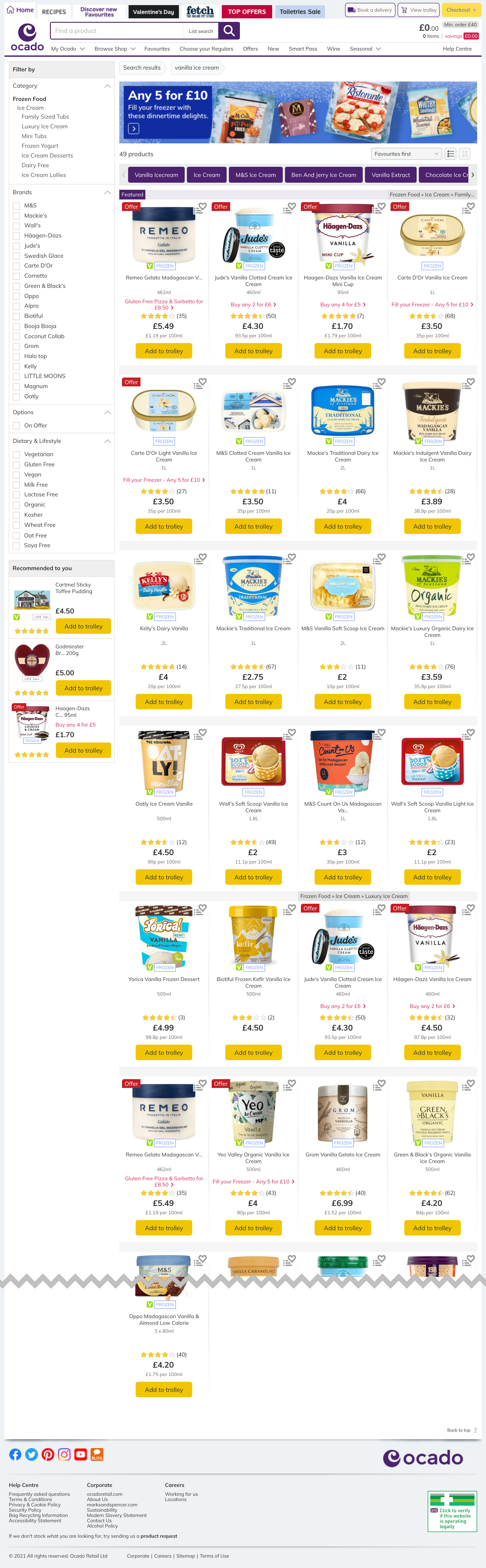 Ocado UX Case Study – Baymard Institute
