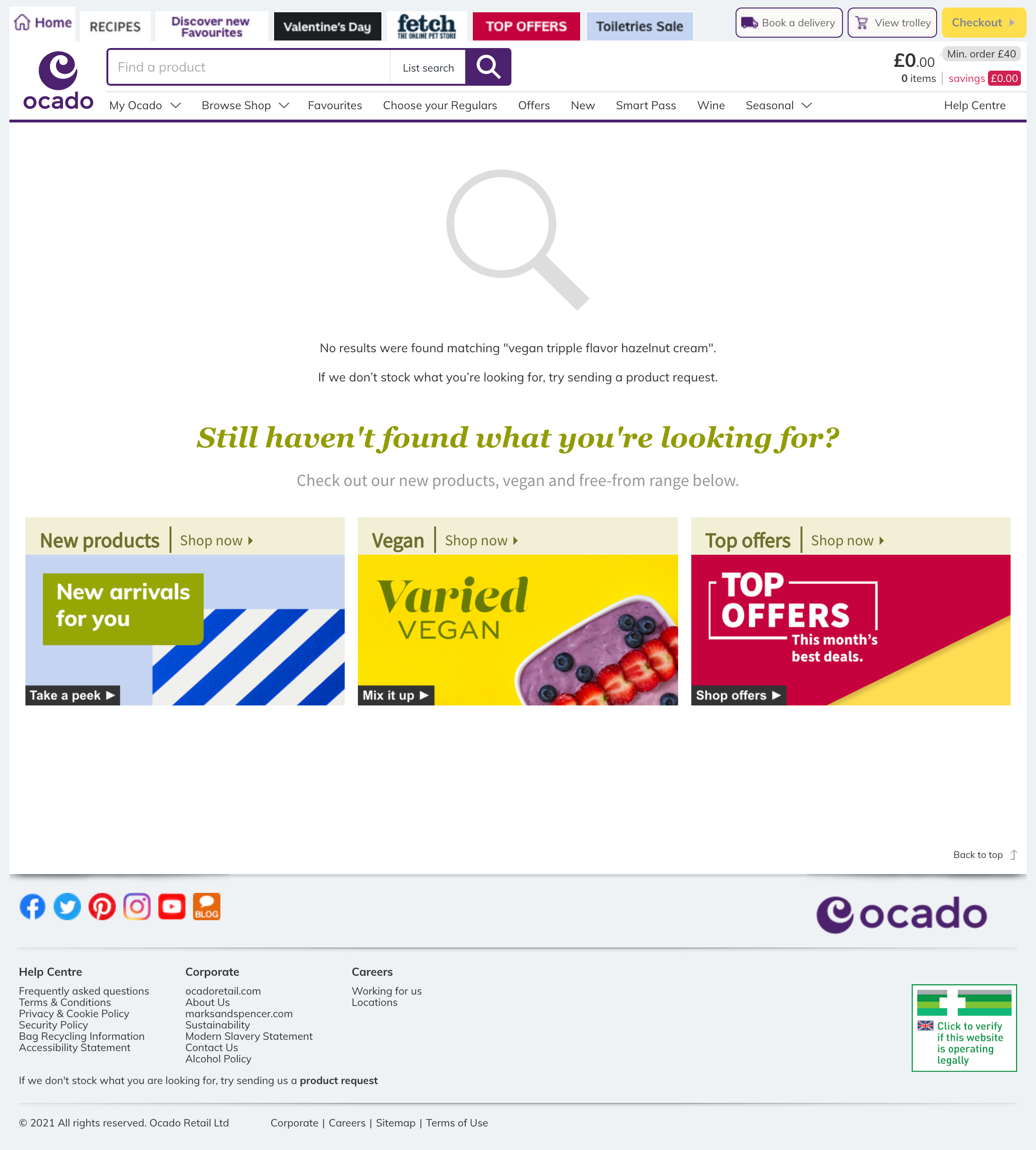 Ocado UX Case Study – Baymard Institute