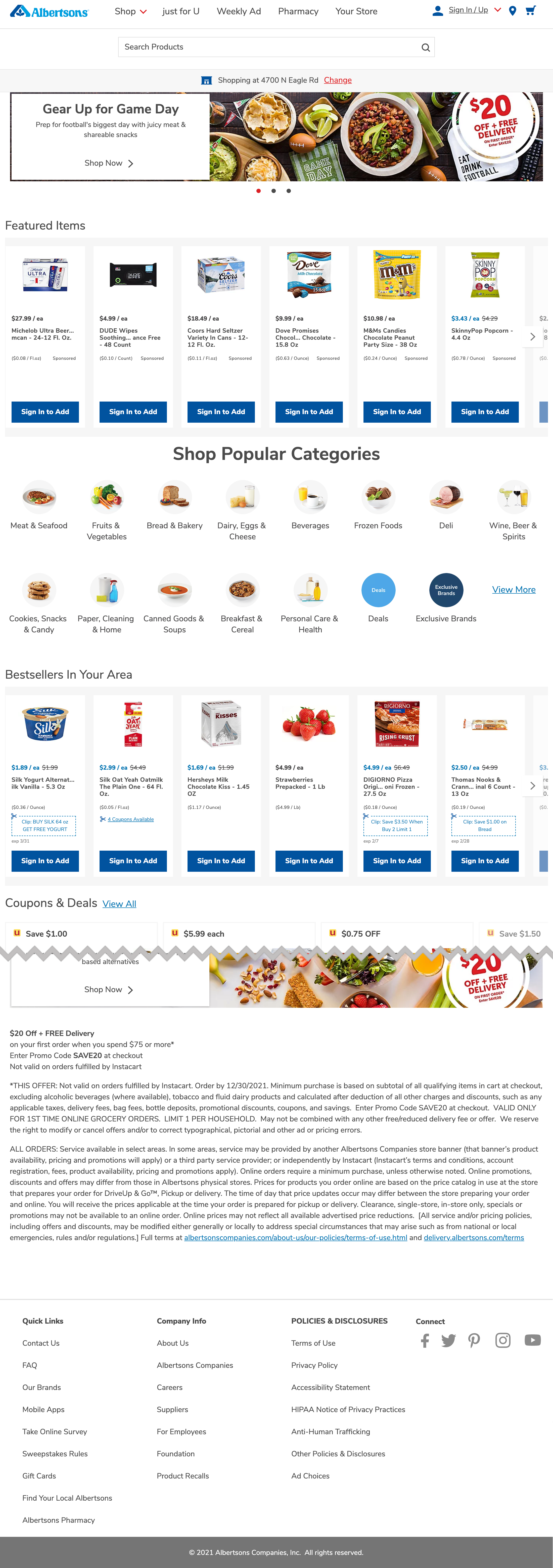 Albertsons UX Case Study – Baymard Institute