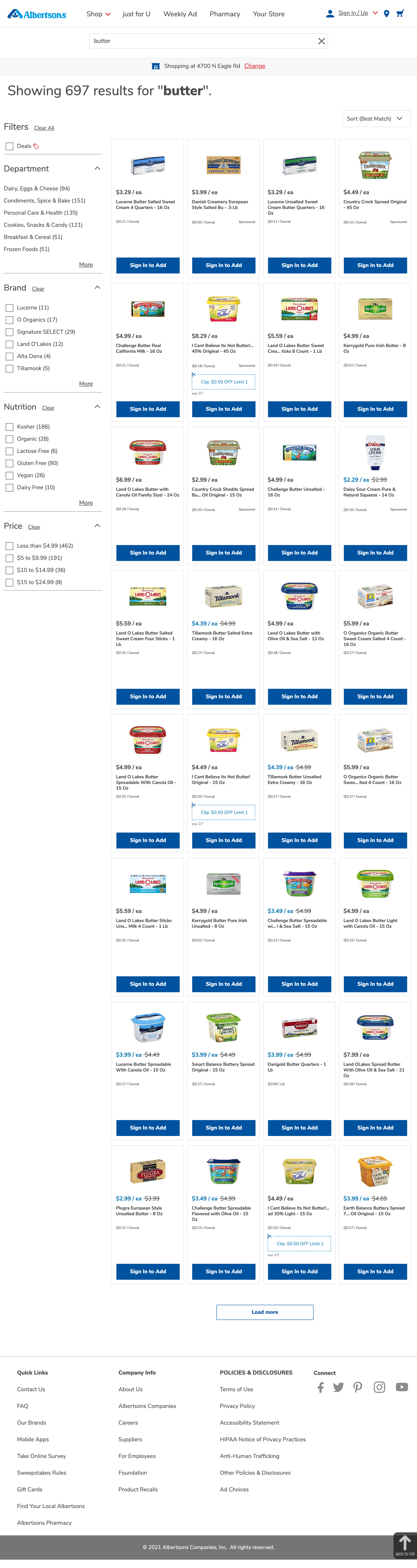 Albertsons UX Case Study – Baymard Institute