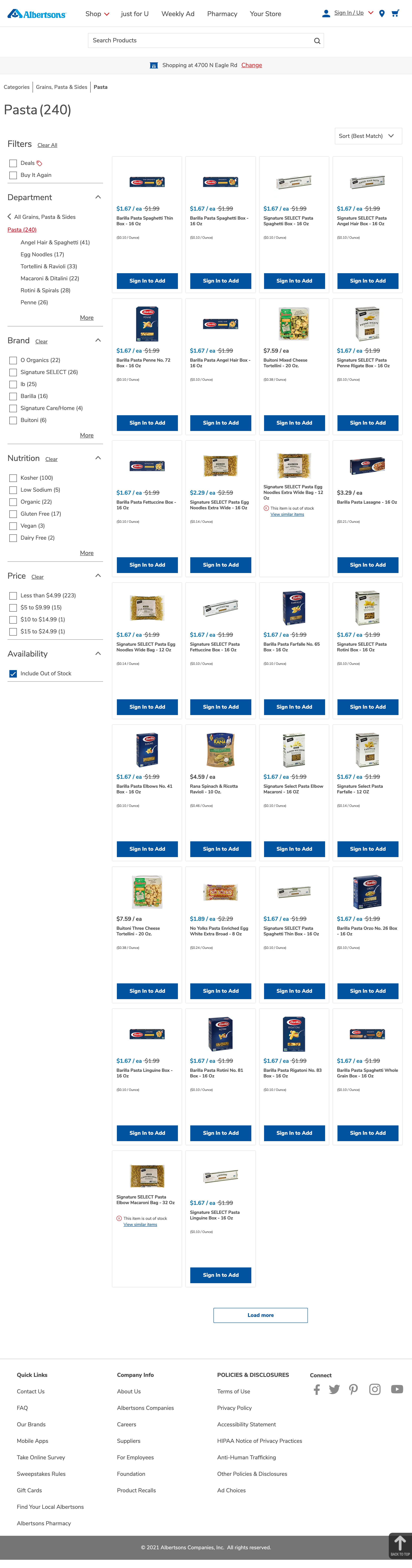 Albertsons UX Case Study – Baymard Institute