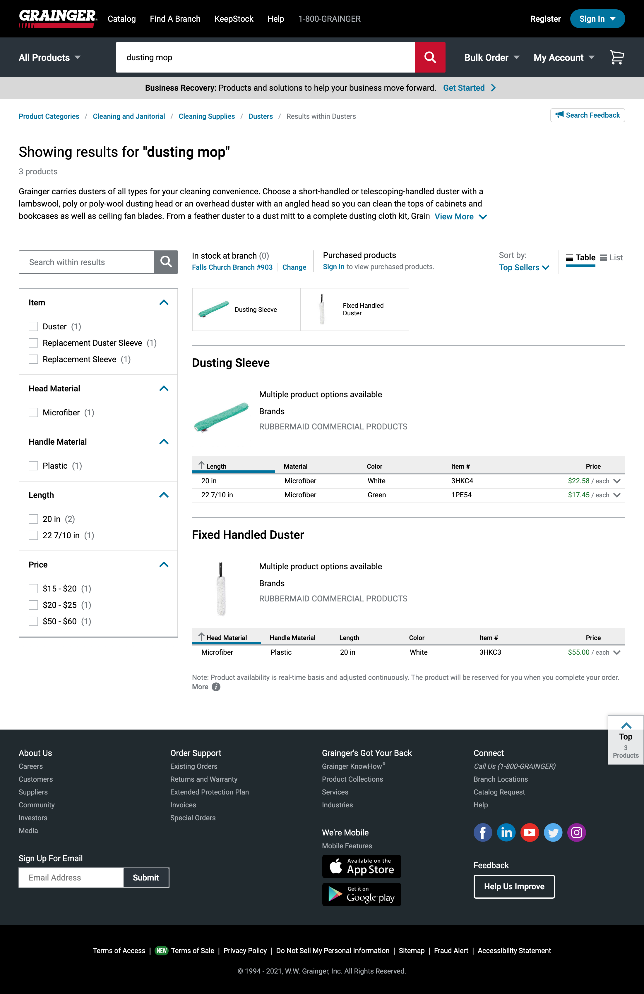 Grainger’s E-Commerce UX Case Study – Baymard Institute