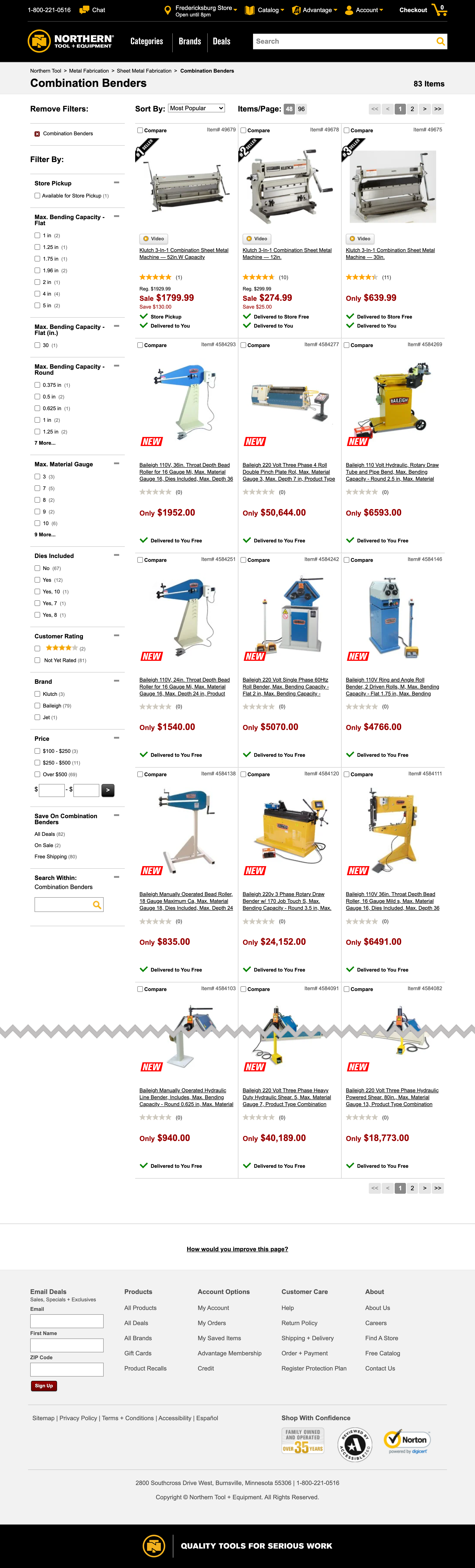 592 ‘Product List’ Design Examples – Baymard Institute