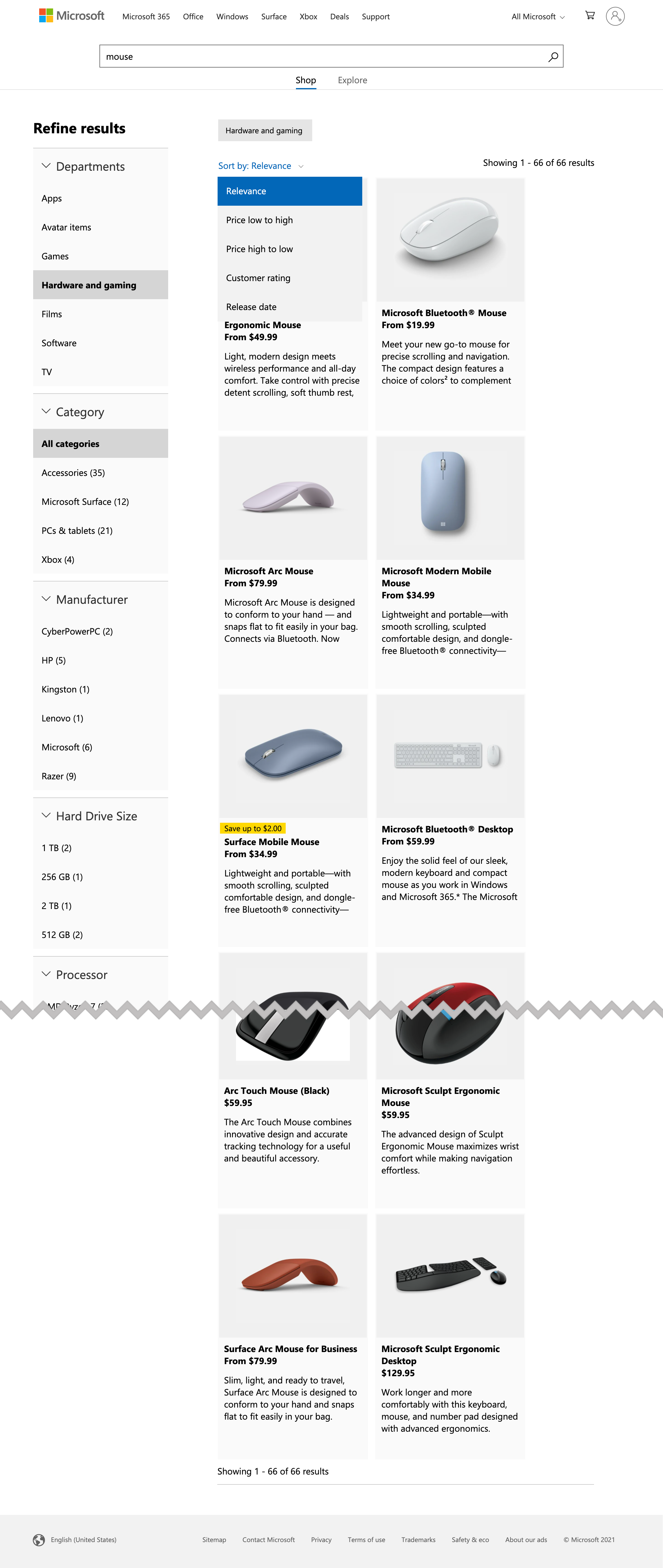 240 ‘Sorting Tool’ Design Examples – Baymard Institute