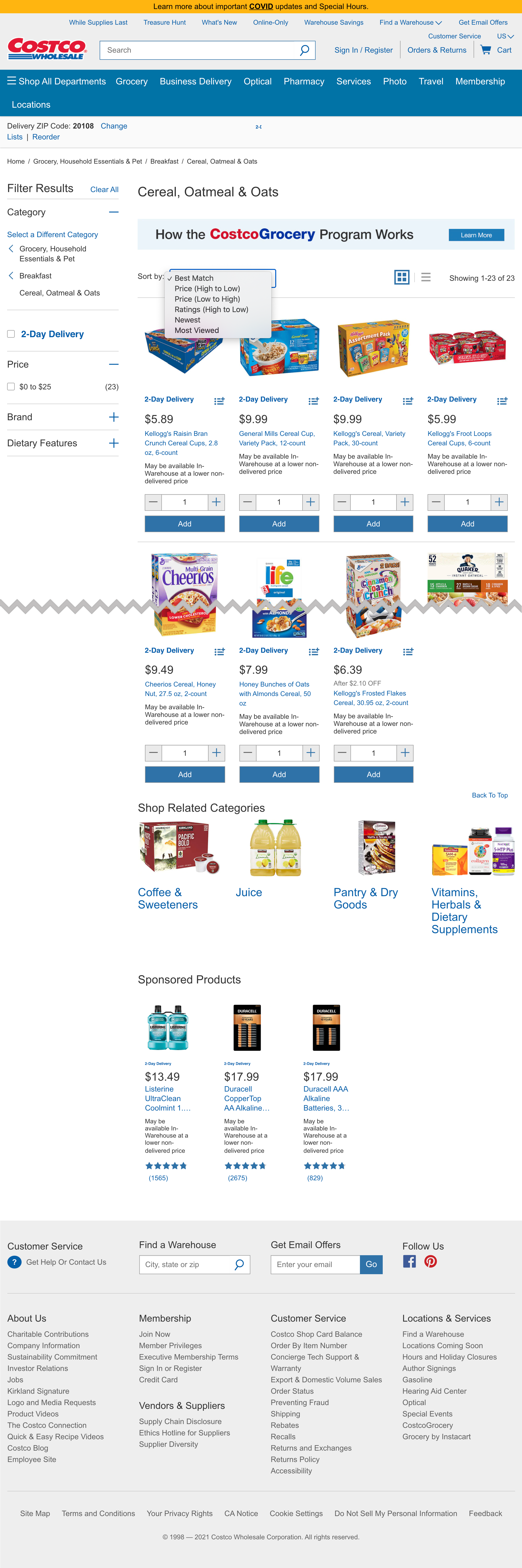 240 ‘Sorting Tool’ Design Examples – Baymard Institute