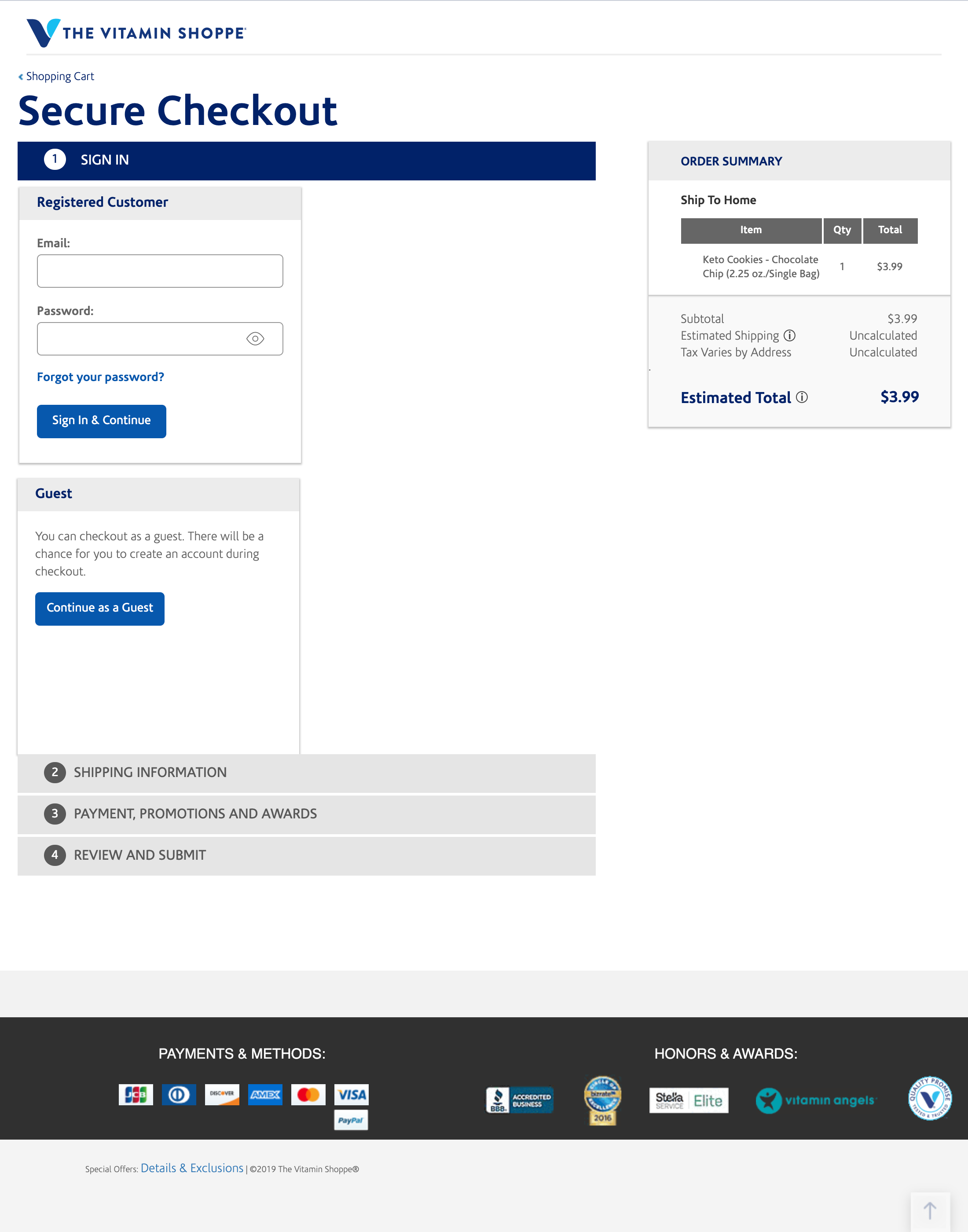 The Vitamin Shoppe’s Account Selection – 375 of 758 Account Selection ...
