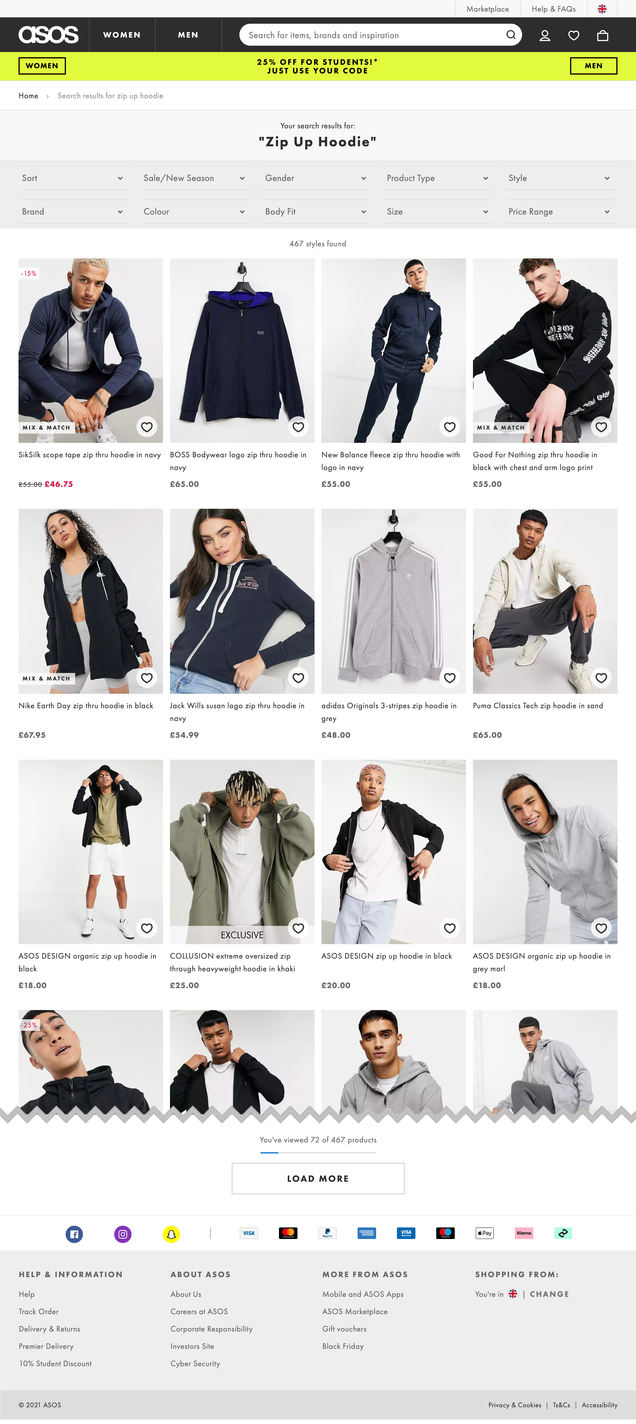 ASOS’ E-Commerce UX Case Study – Baymard Institute