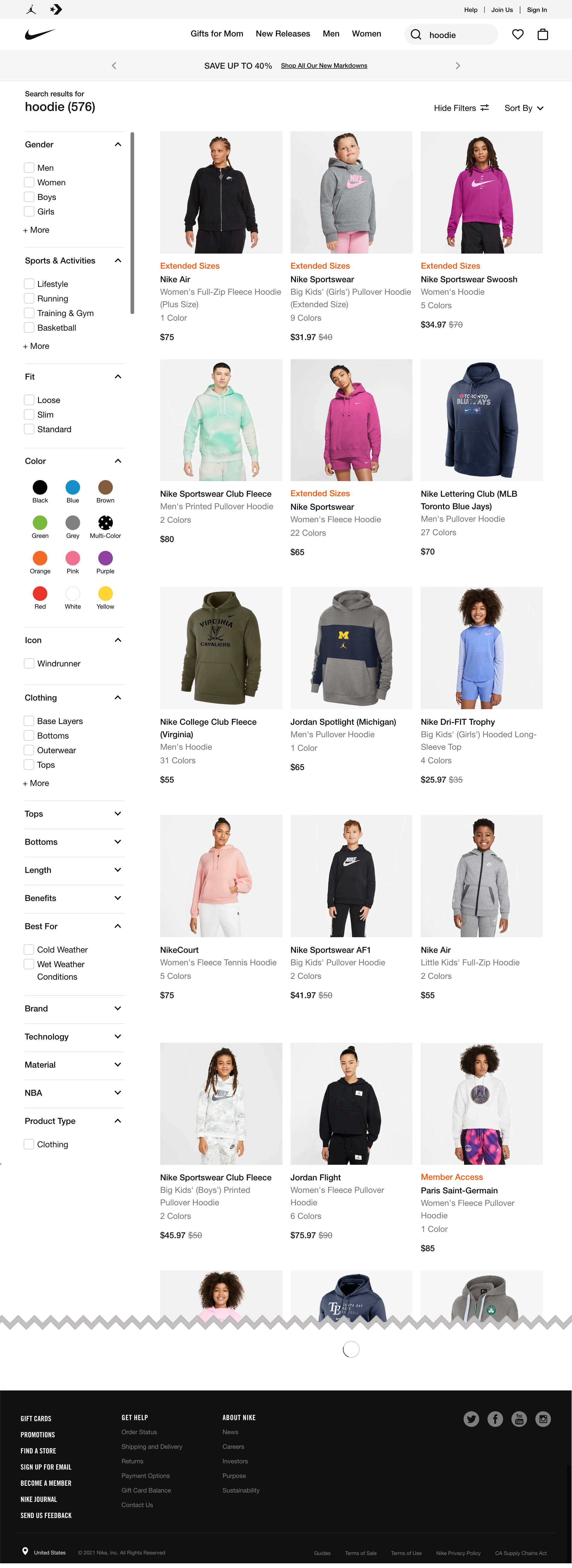 Nike’s E-Commerce UX Case Study – Baymard Institute