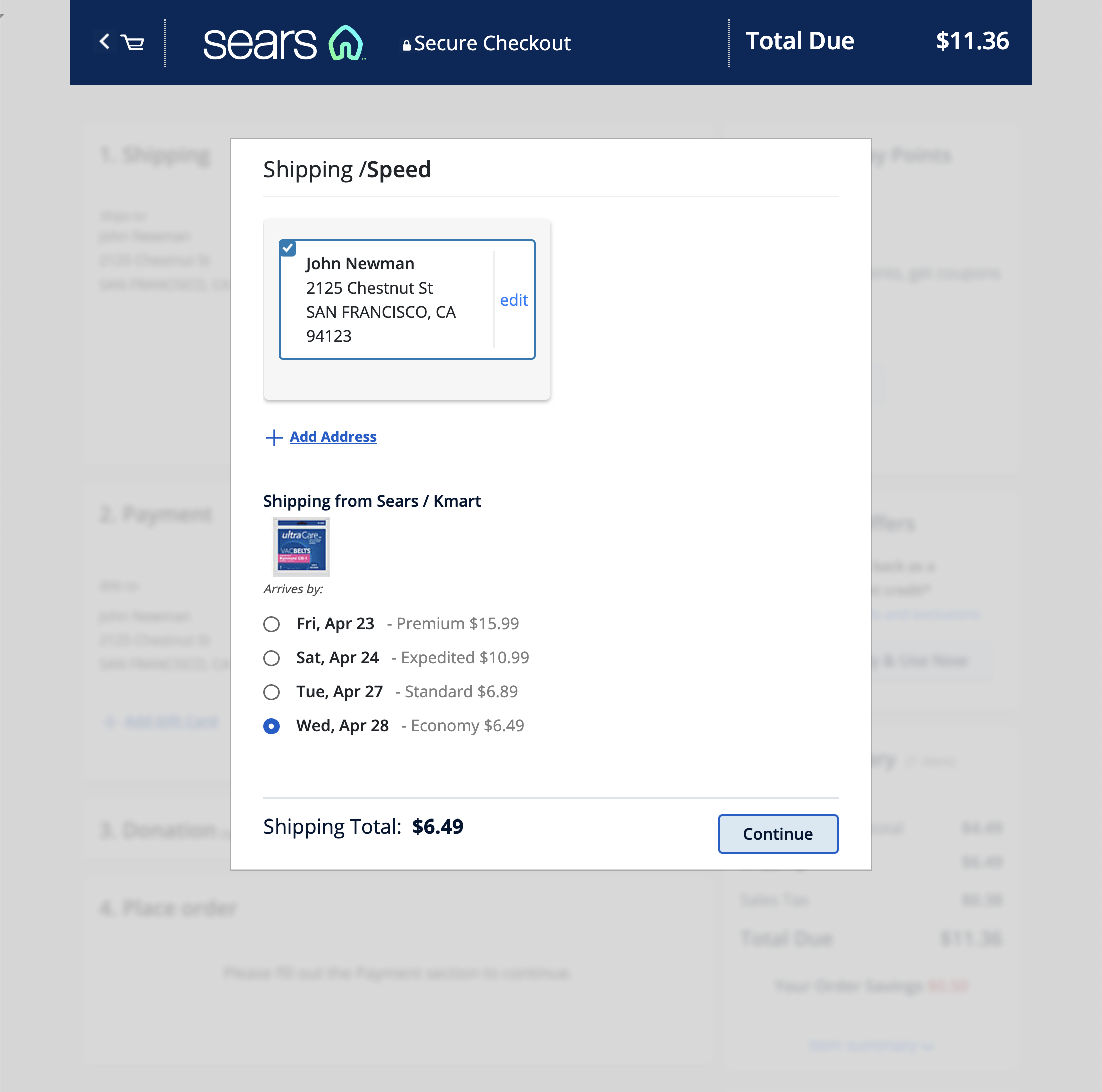 Sears’ E-Commerce UX Case Study – Baymard Institute