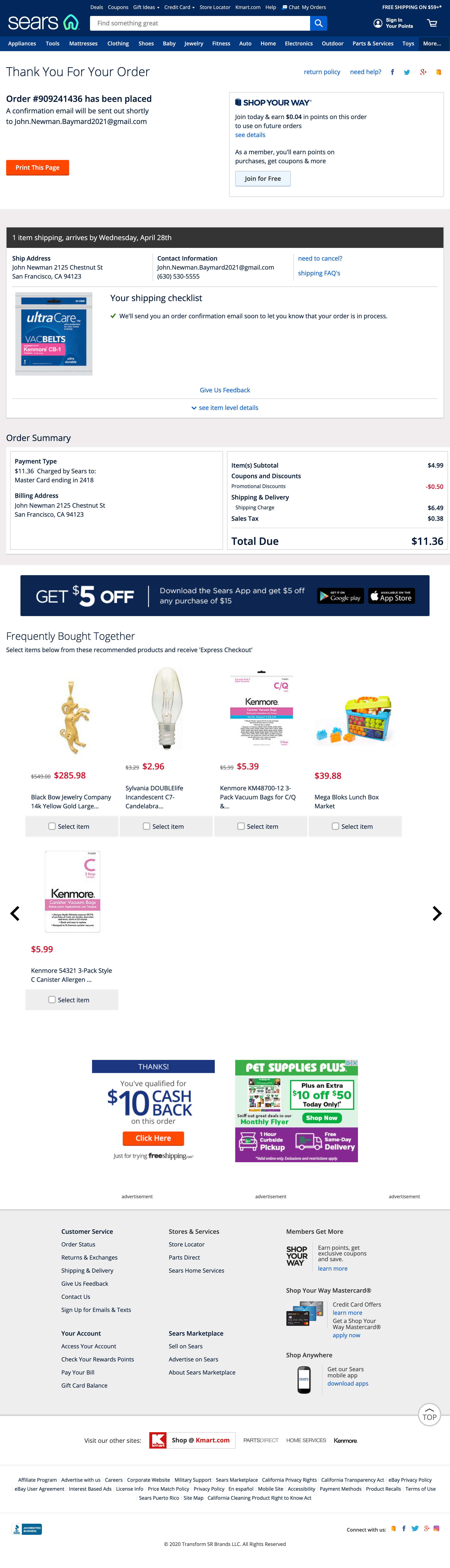 Sears’ E-Commerce UX Case Study – Baymard Institute