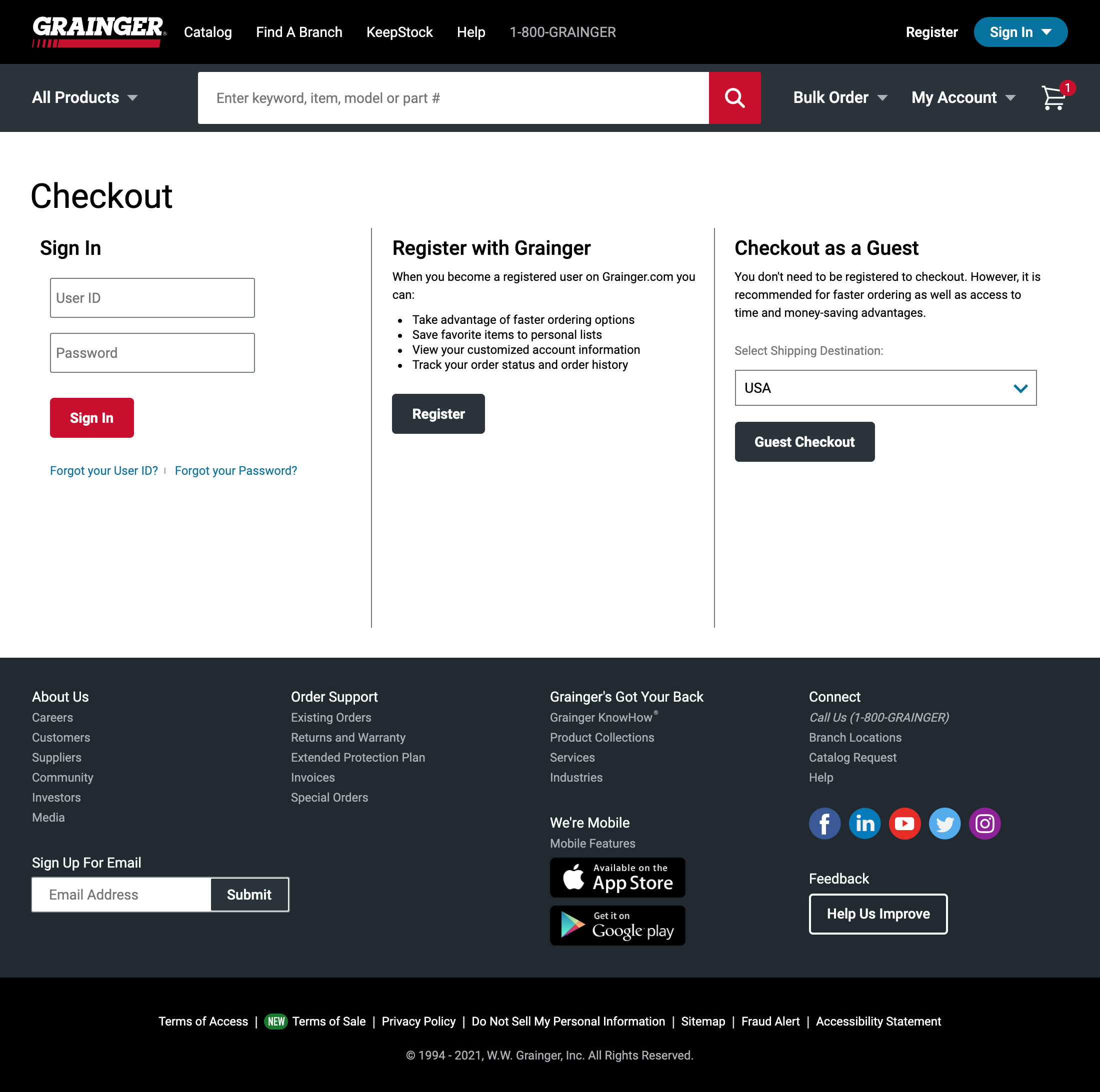 Grainger’s Account Selection – 232 of 688 Account Selection Examples ...
