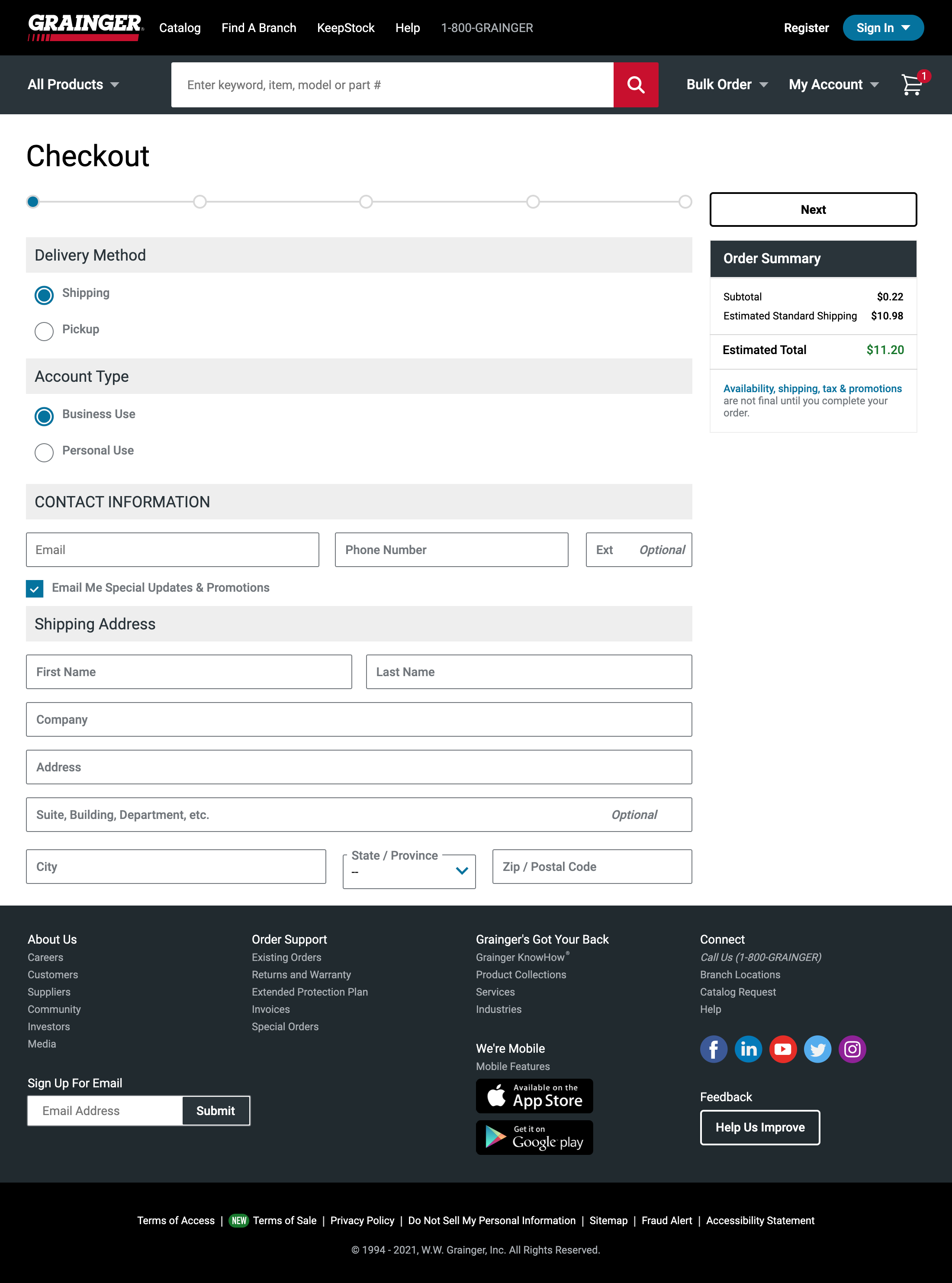 Grainger’s E-Commerce UX Case Study – Baymard Institute