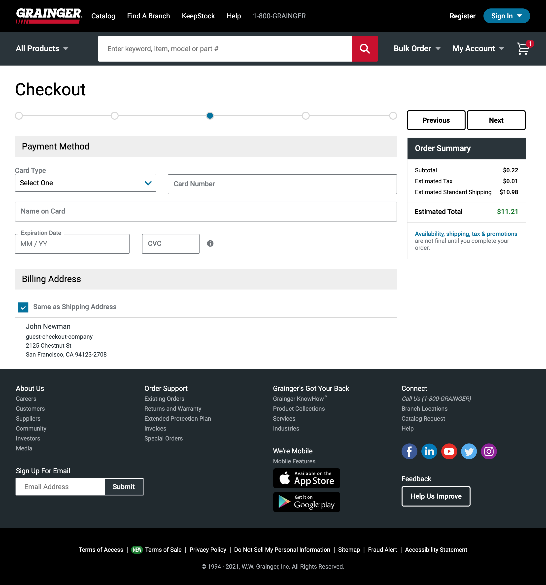 Grainger’s E-Commerce UX Case Study – Baymard Institute