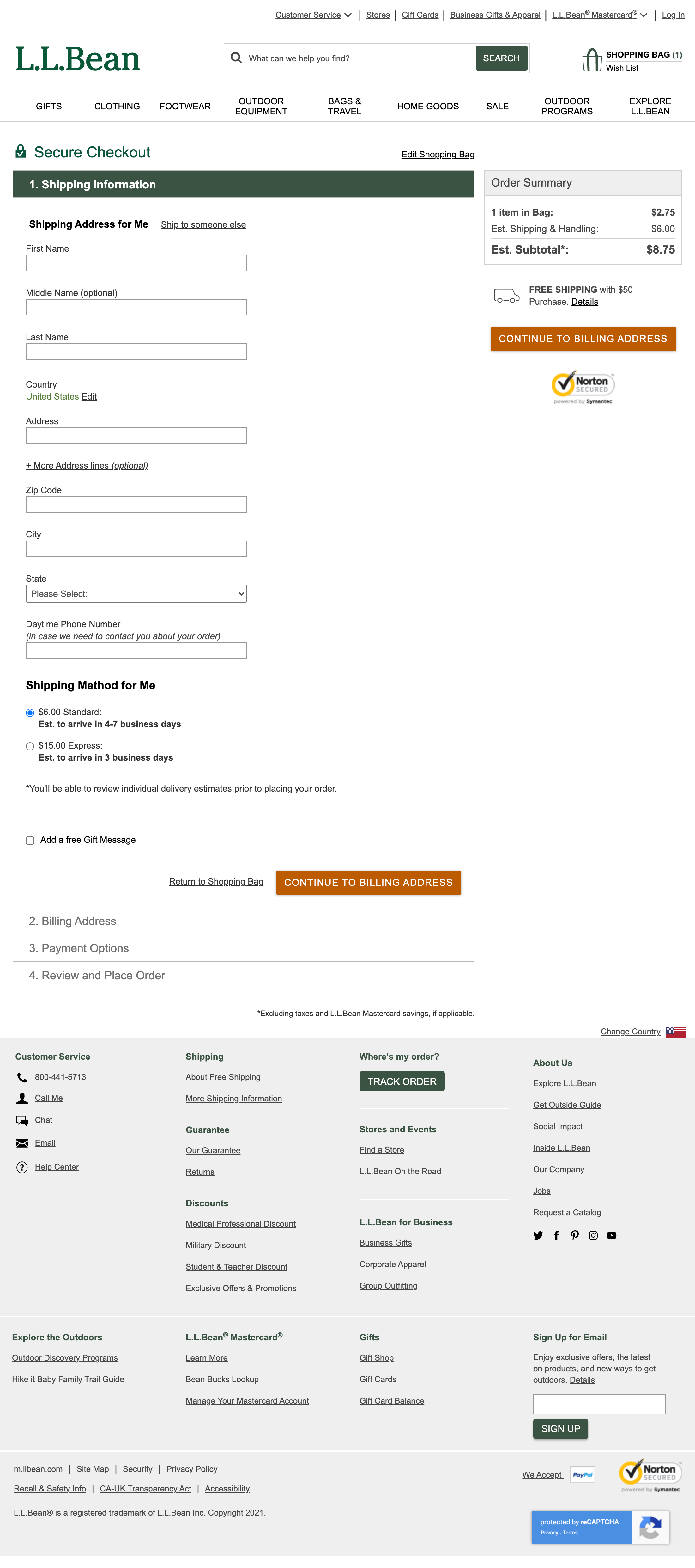 L.L. Bean’s Delivery & Shipping Methods – 371 of 800 Delivery ...