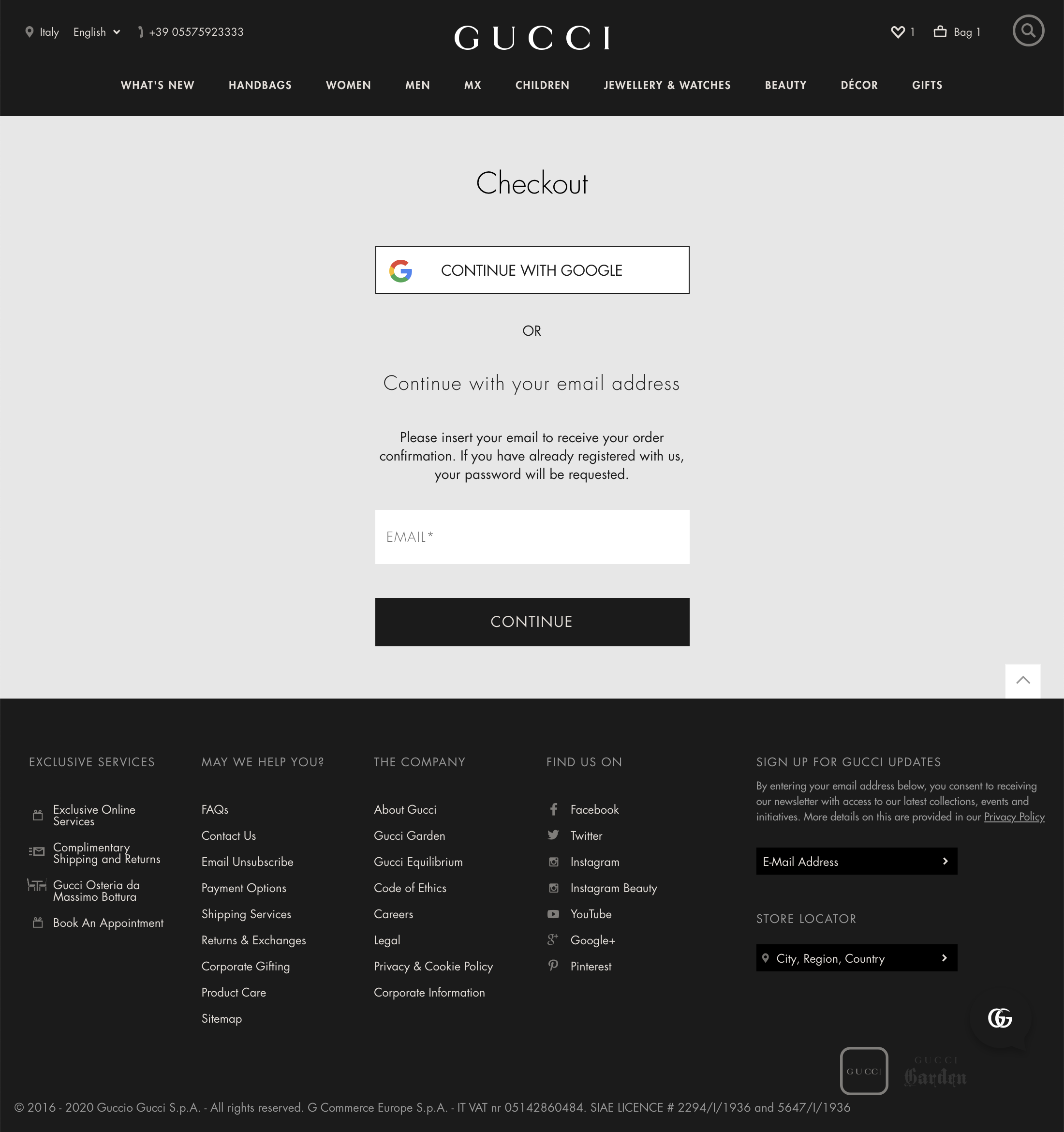 Gucci’s E-Commerce UX Case Study – Baymard Institute